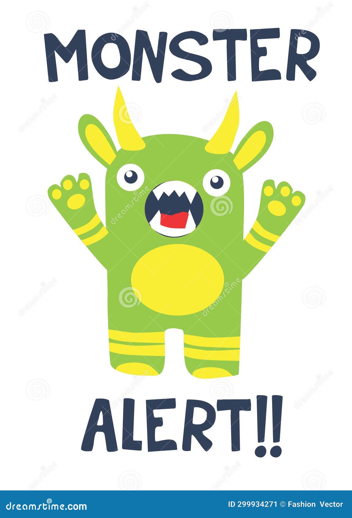 Monster Carton Vector Art Design Illustration Stock Illustration ...