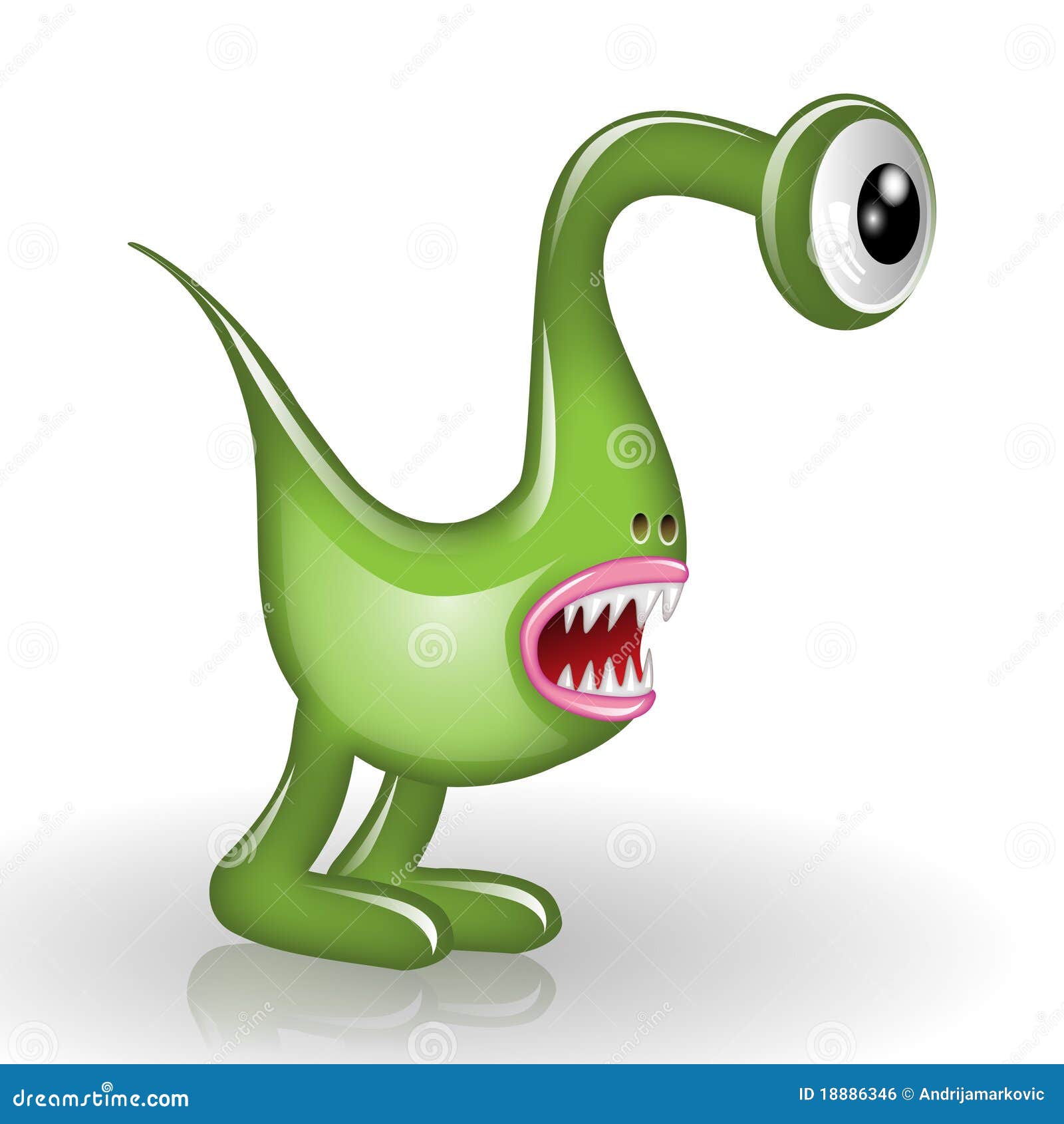 Liquid Monster Character Cartoon Vector | CartoonDealer.com #24909179