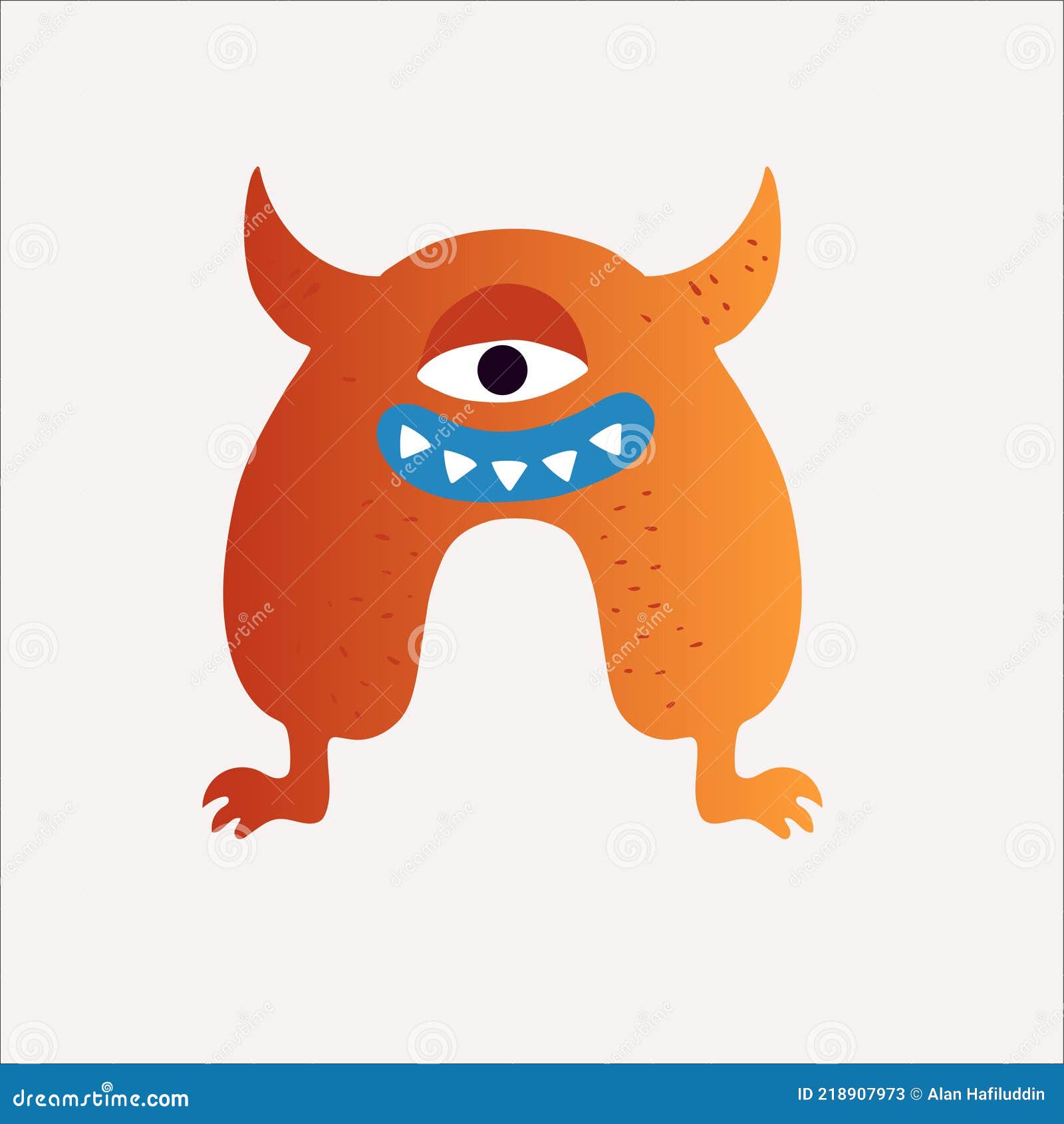 Monster Cartoon Design 3d Vector Stock Vector - Illustration of banner ...