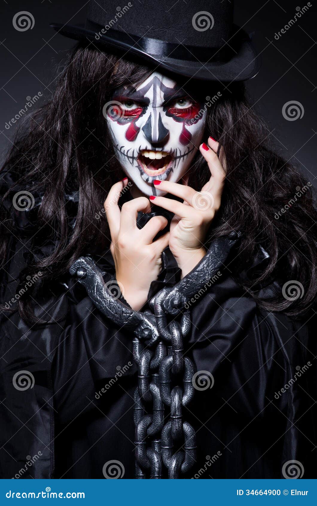 Monster chained stock photo. Image of face, fetter, eyes - 34664900