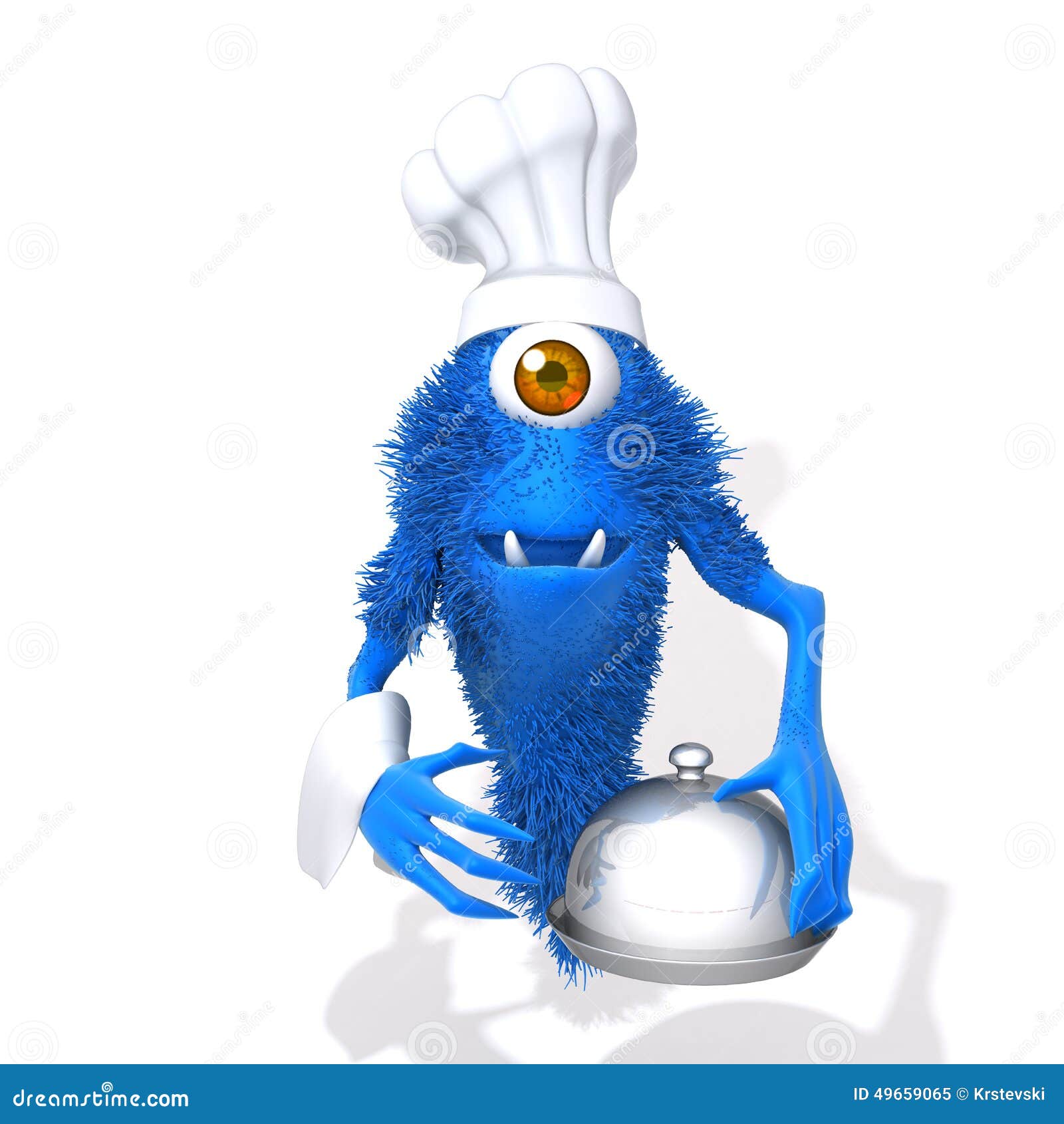 Monster Chef Vector Illustration | CartoonDealer.com #38934026
