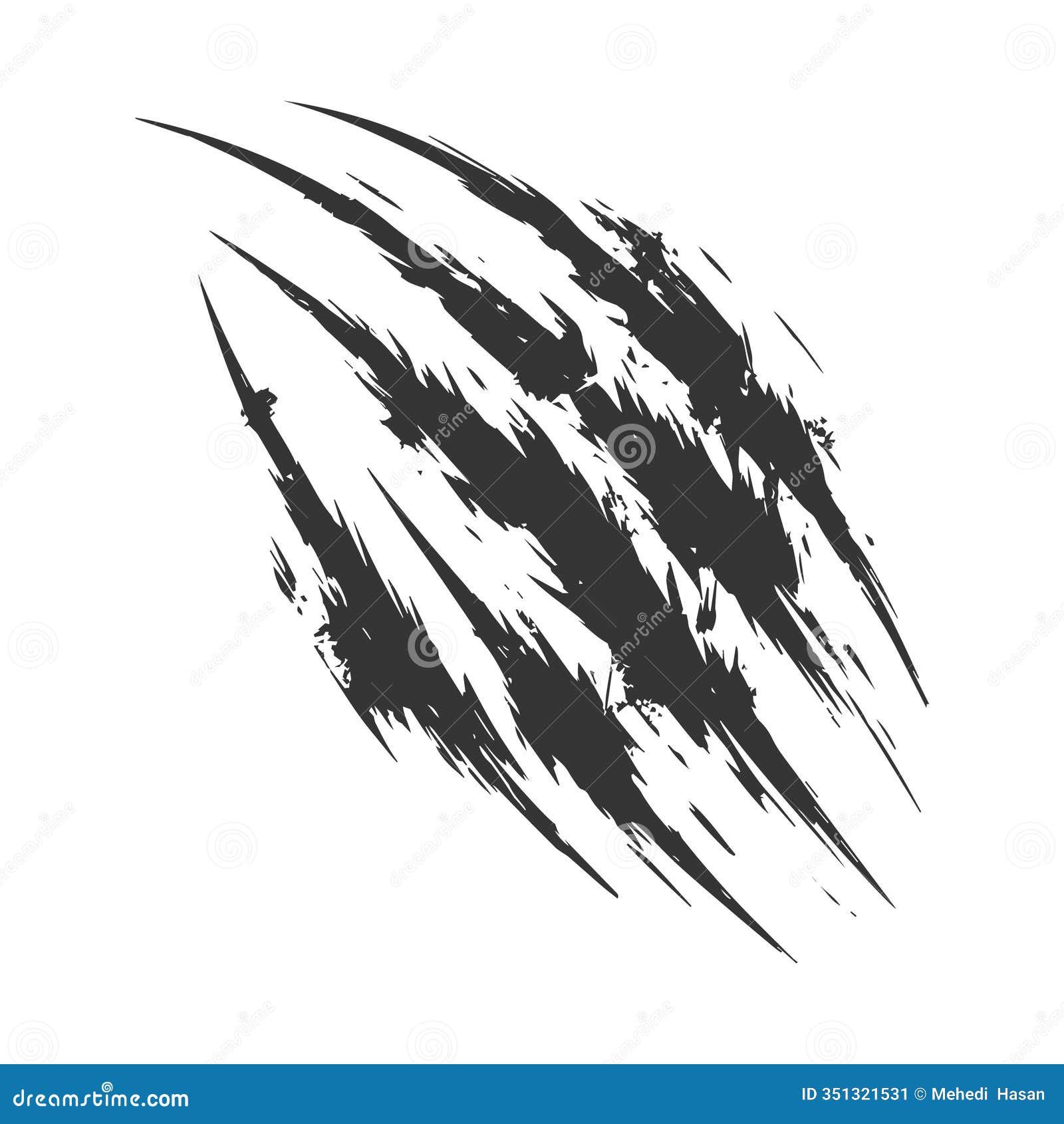 Monster Claw Vector Design Illustration Stock Illustration ...