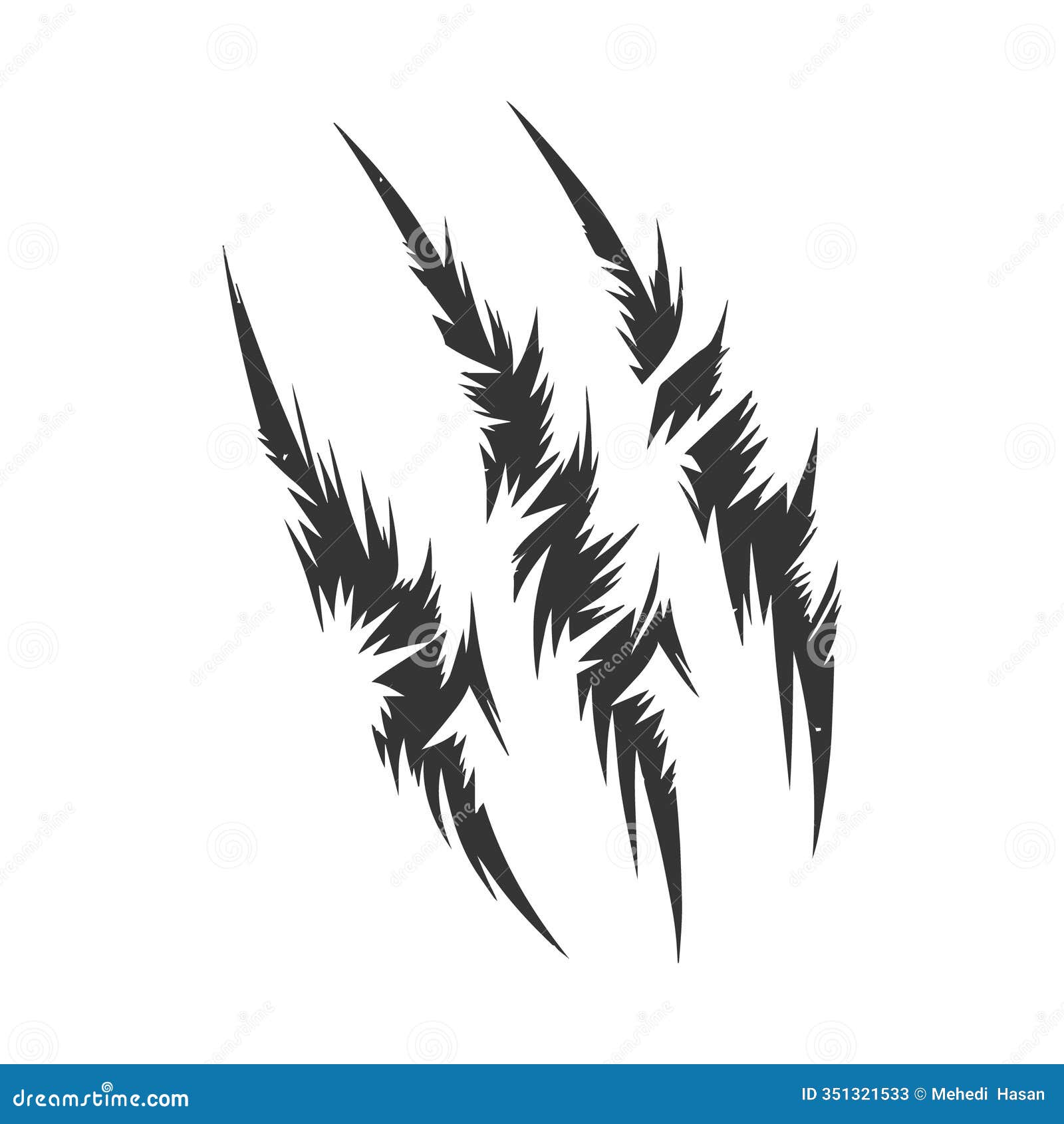 Monster Claw Vector Design Illustration Stock Illustration ...