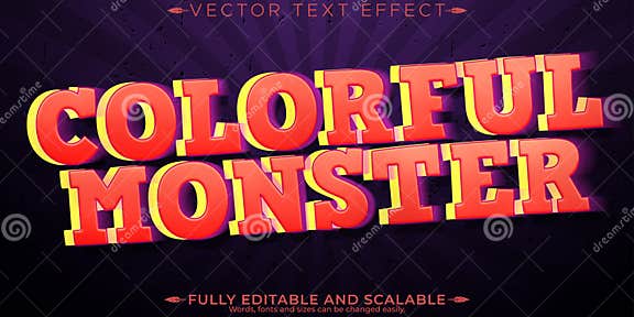 Monster Comic Book Text Effect Editable Funny and Comic Text Style ...