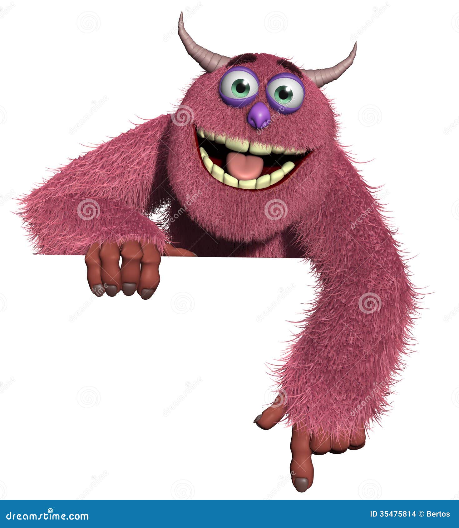 Monster stock illustration. Illustration of bigfoot, blank - 35475814