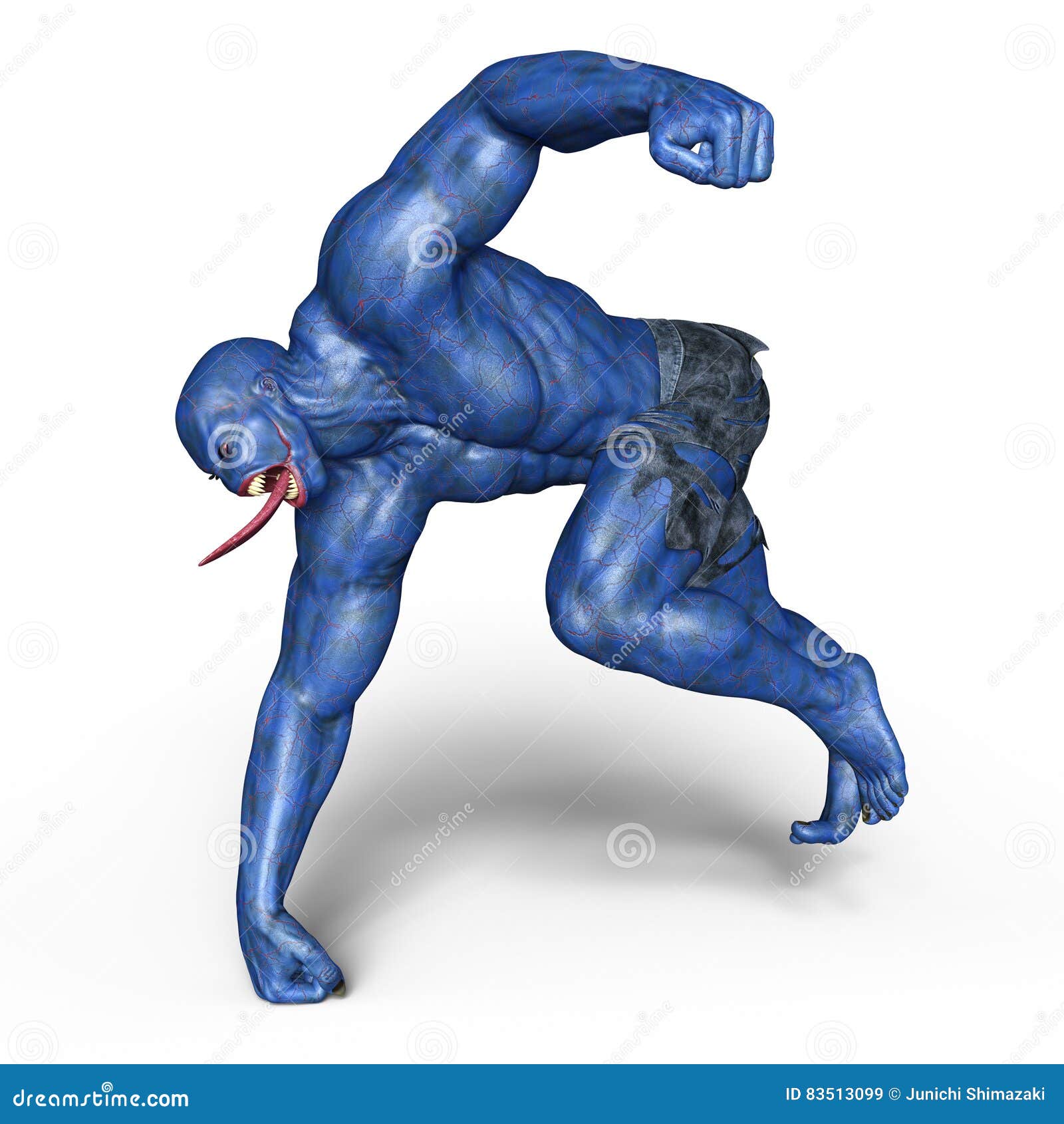 Monster stock illustration. Illustration of pose, monster - 83513099