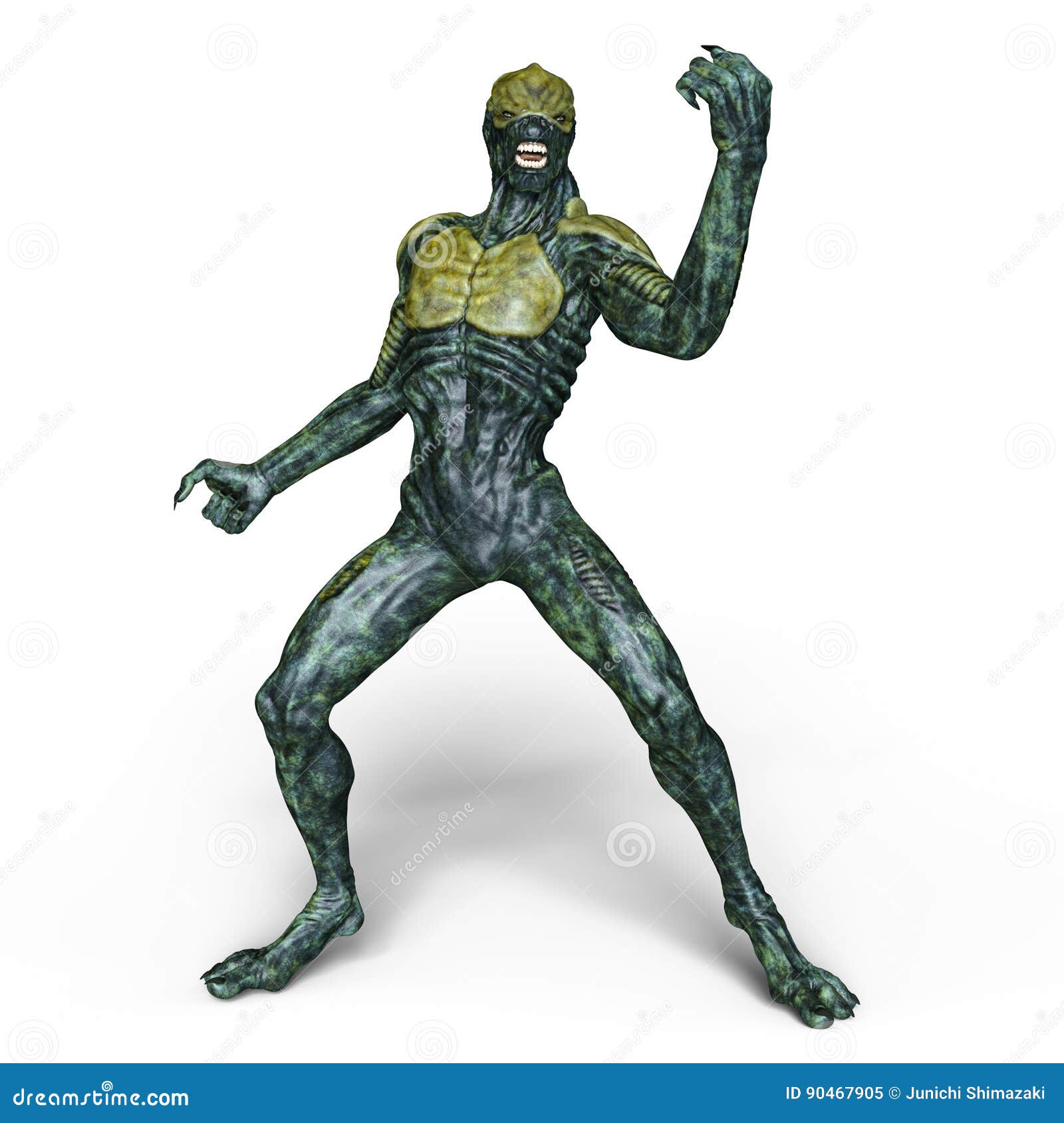 Monster stock illustration. Illustration of merman, game - 90467905