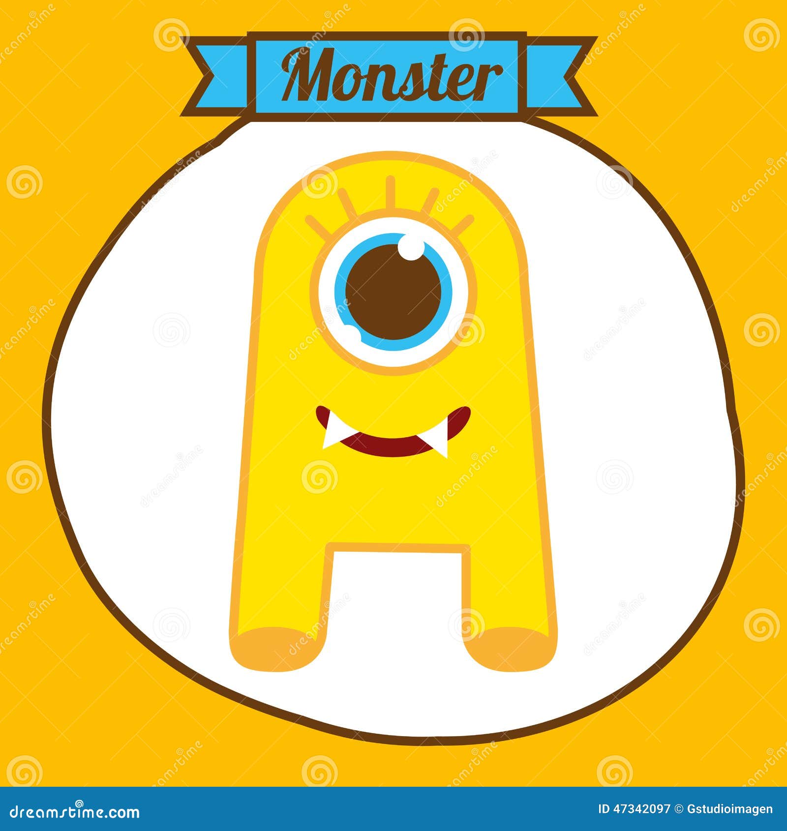 Monster design stock vector. Illustration of eccentric - 47342097
