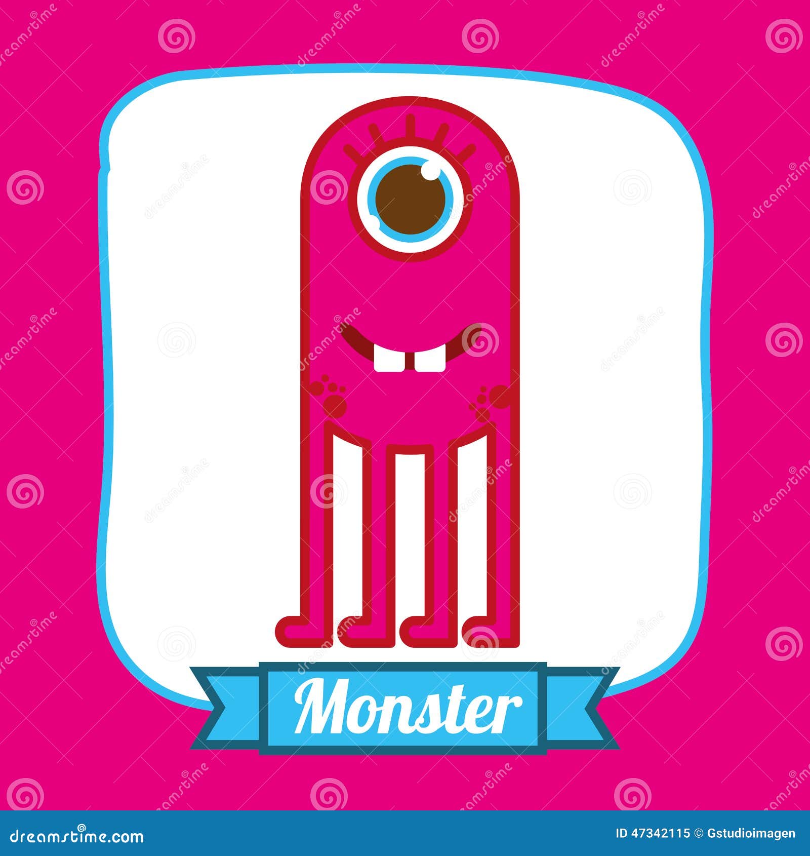 Monster design stock vector. Illustration of design, icon - 47342115