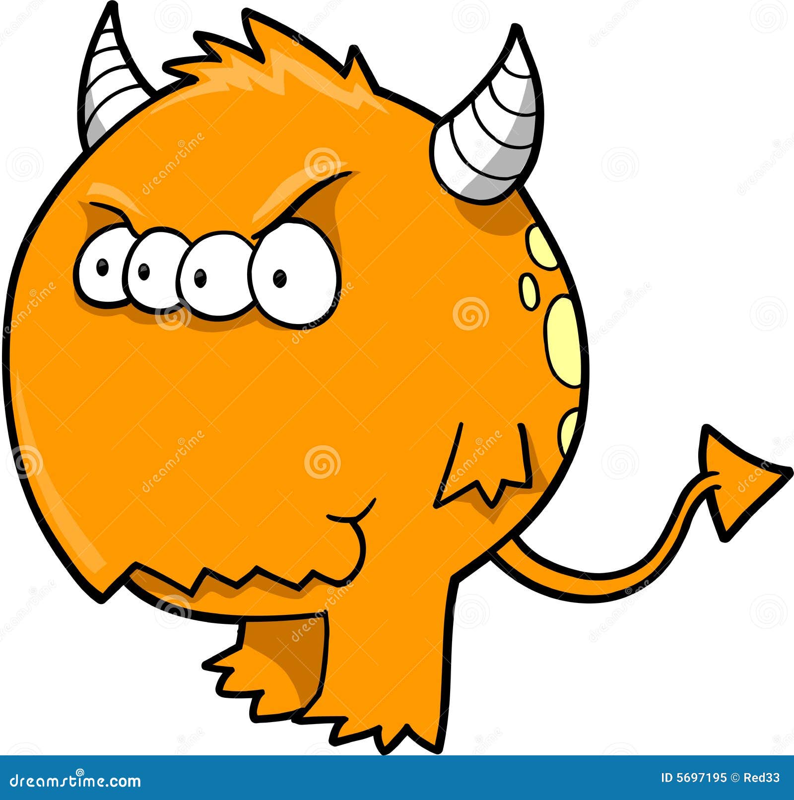 Monster Devil Vector stock vector. Illustration of devil - 5697195