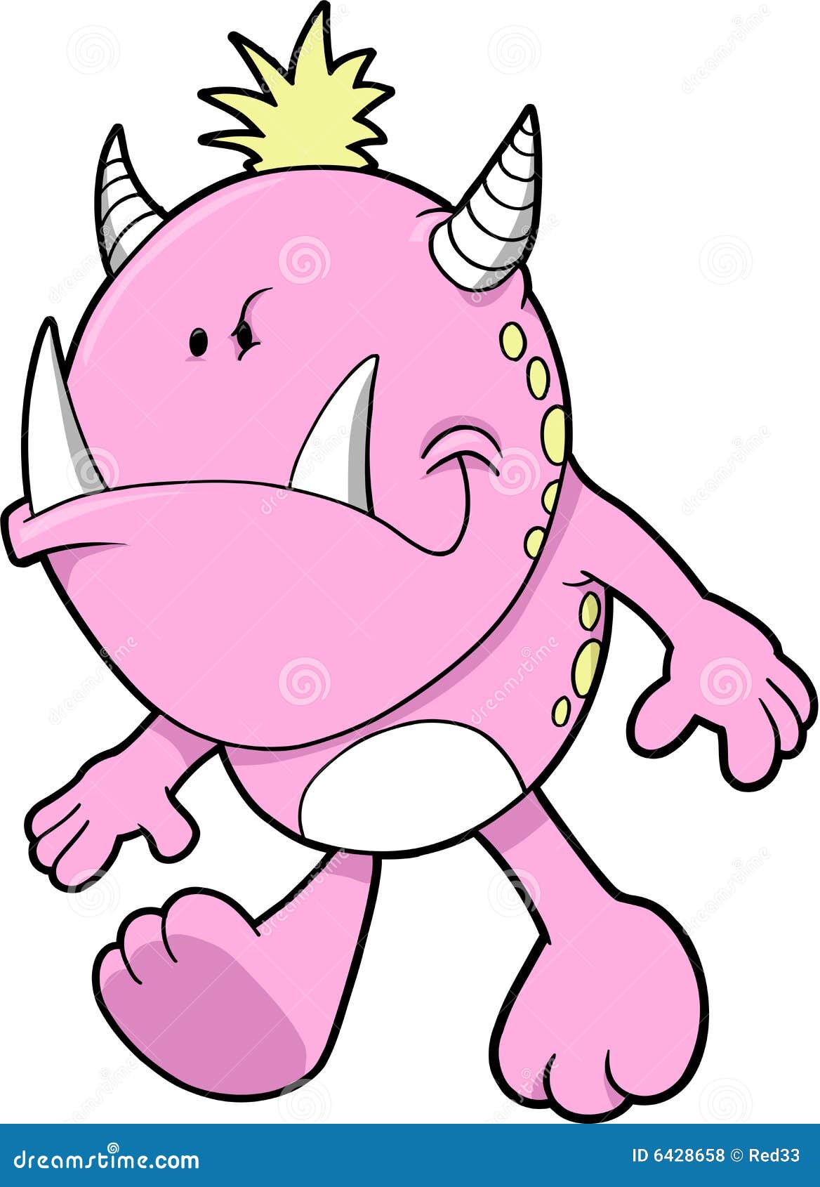 Monster Devil Vector stock vector. Illustration of teeth - 6428658