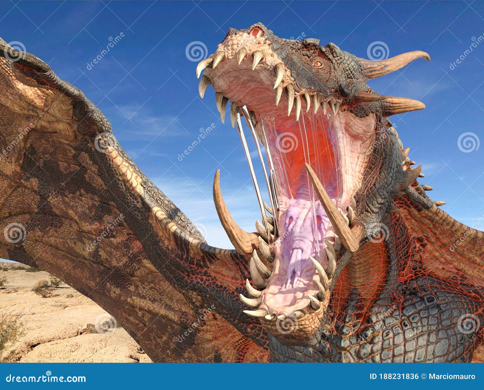 Sea Monster Dragon. Vector Illustration In Cartoon Style ...