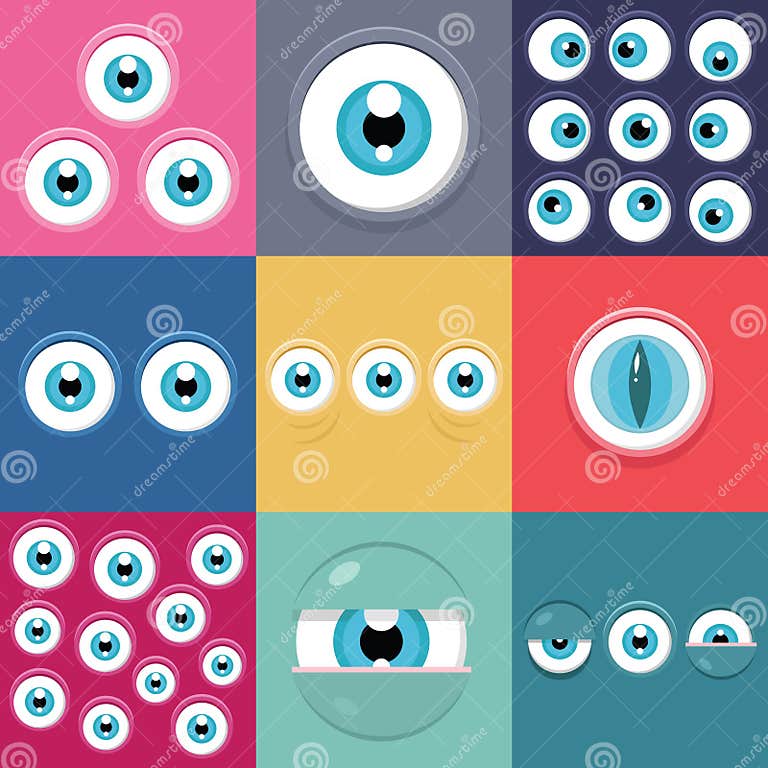 Monster eyes stock vector. Illustration of comic, monster - 36767197