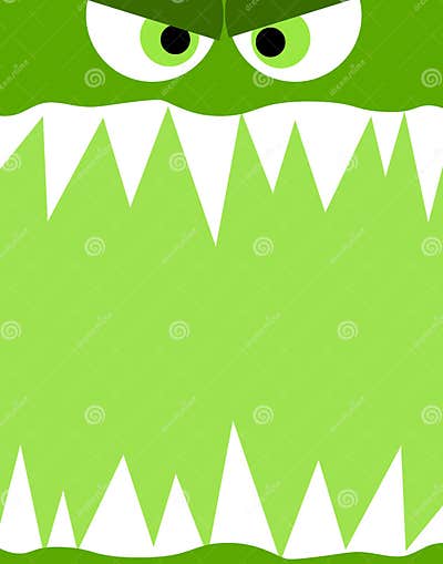 Monster Face Background stock illustration. Illustration of ...