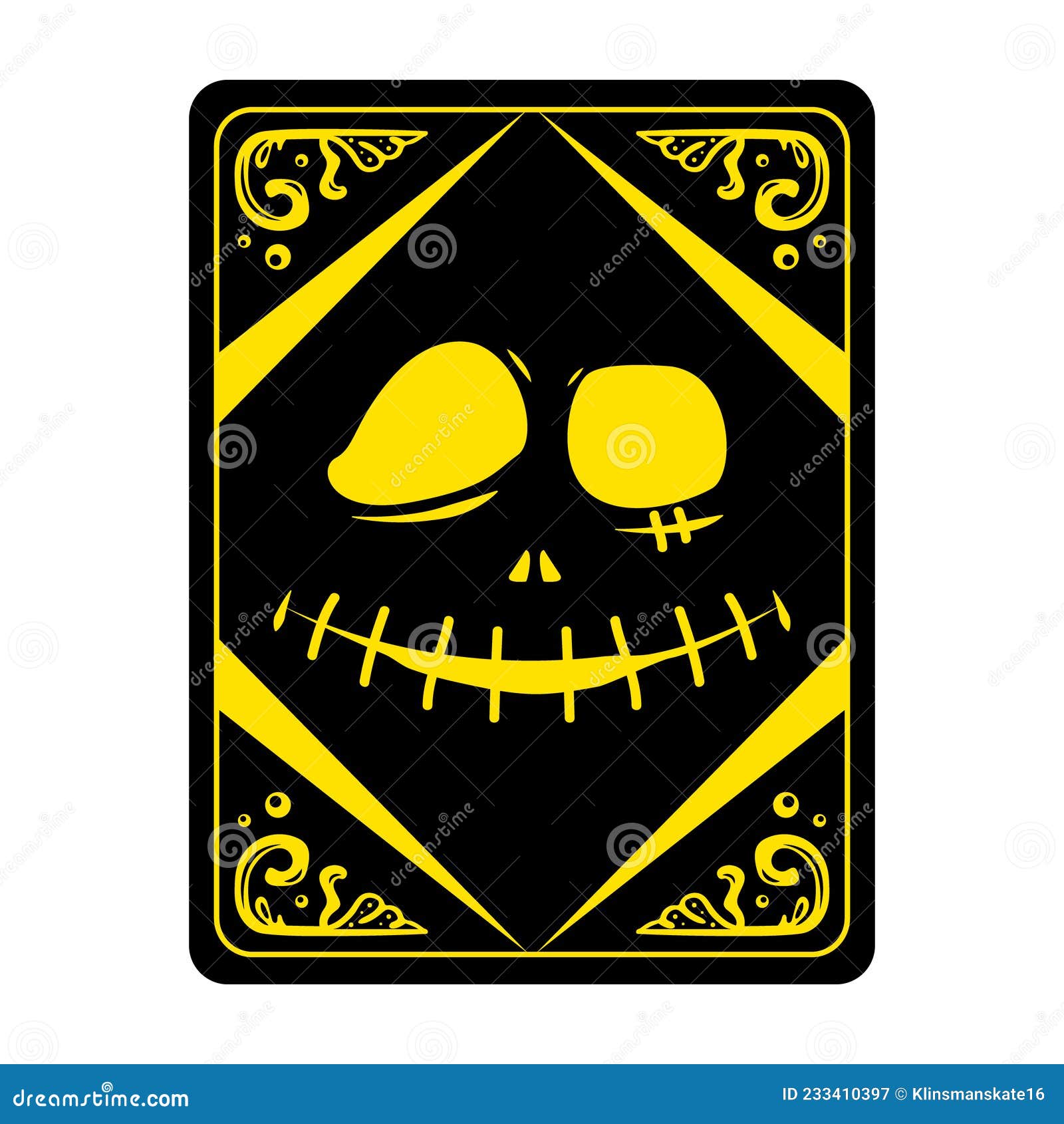 Monster Face Card Design Vector Stock Vector - Illustration of roll ...