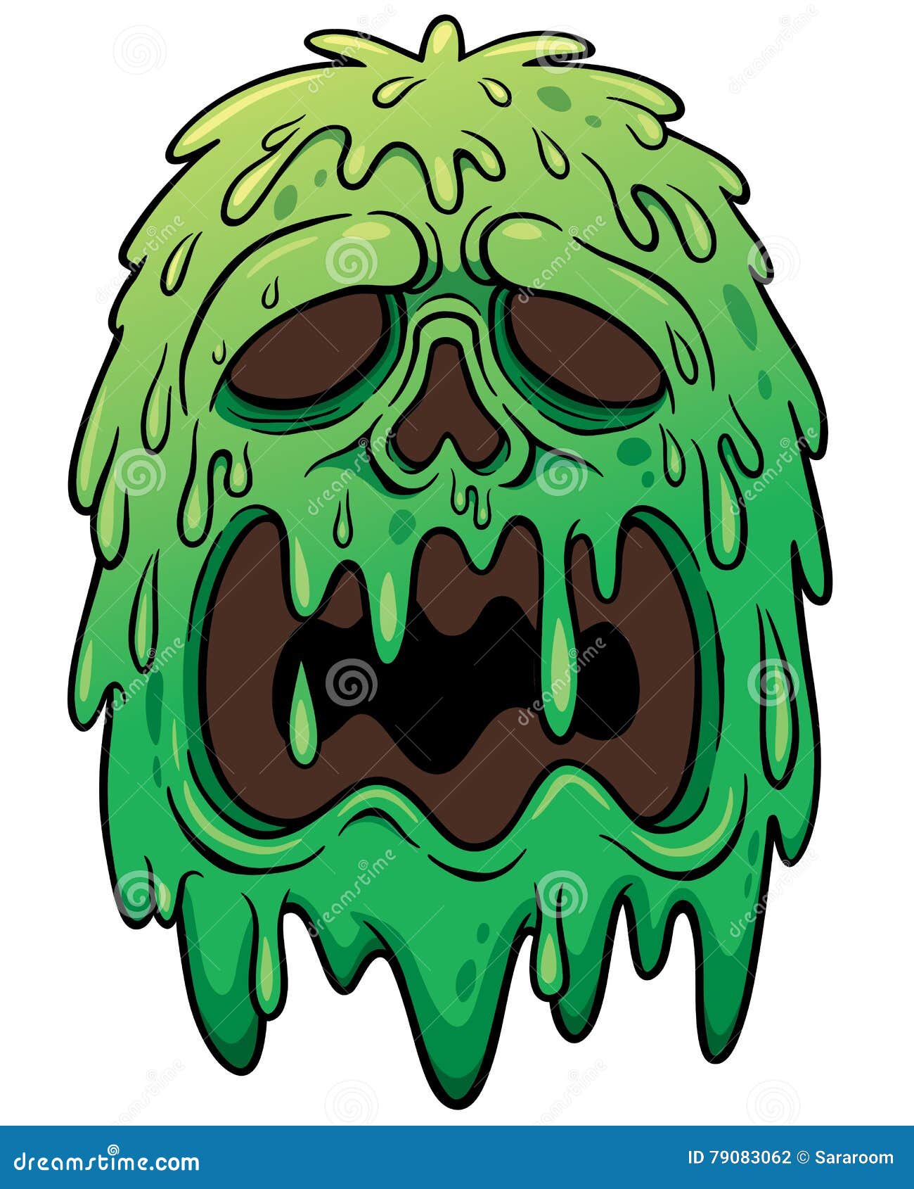 Monster Face stock vector. Illustration of clip, cruel - 79083062