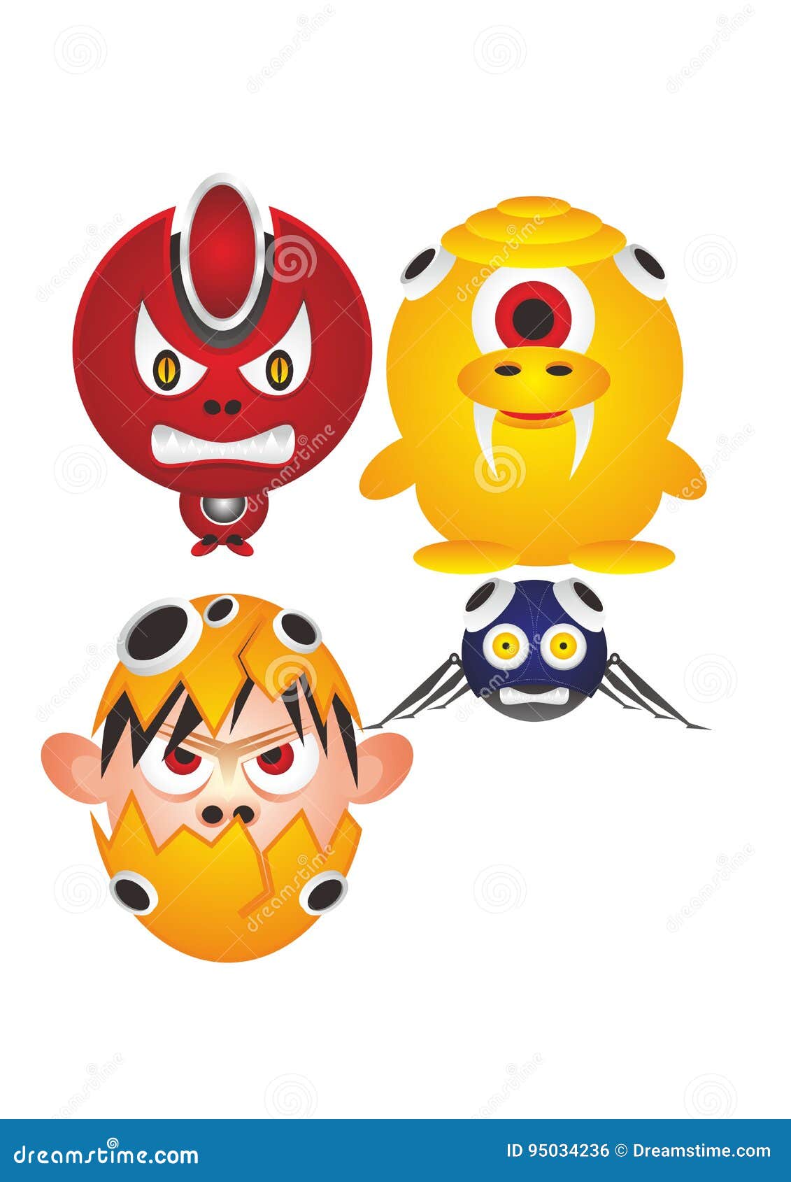 Monster Game stock vector. Illustration of monstergame - 95034236