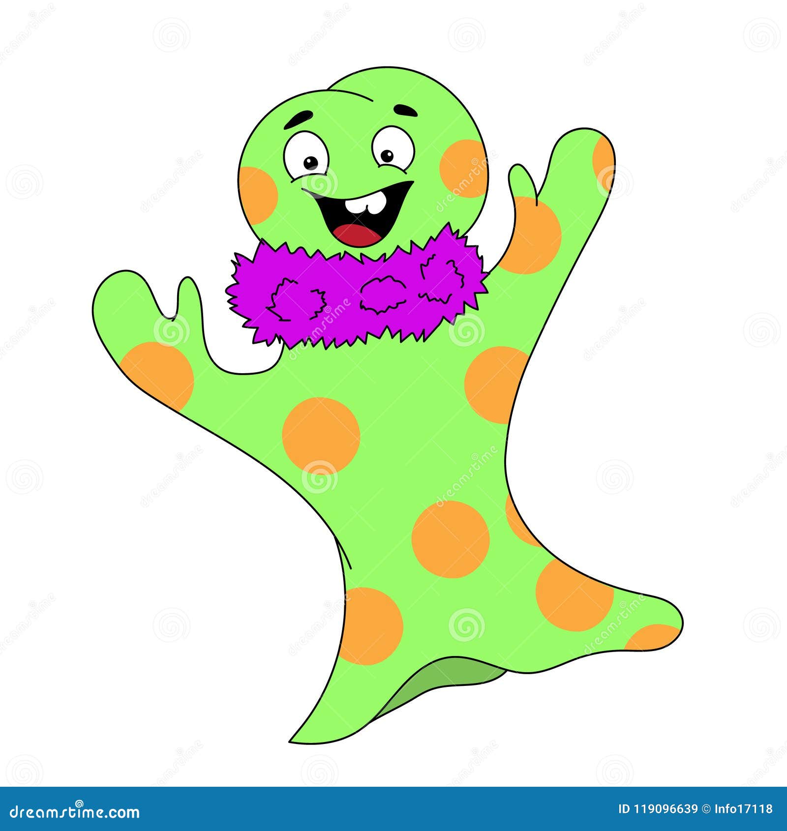 Monster Hand Puppet Illustration. Stock Illustration - Illustration of ...