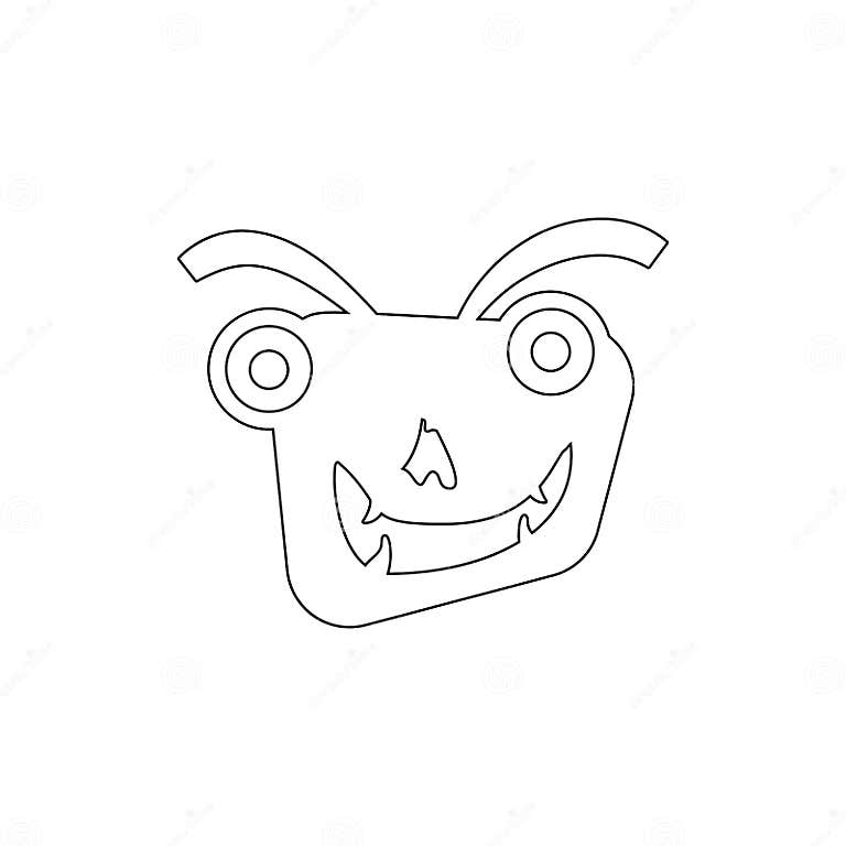 Monster Icon. Element of Horrible Creatures for Mobile Concept and Web ...