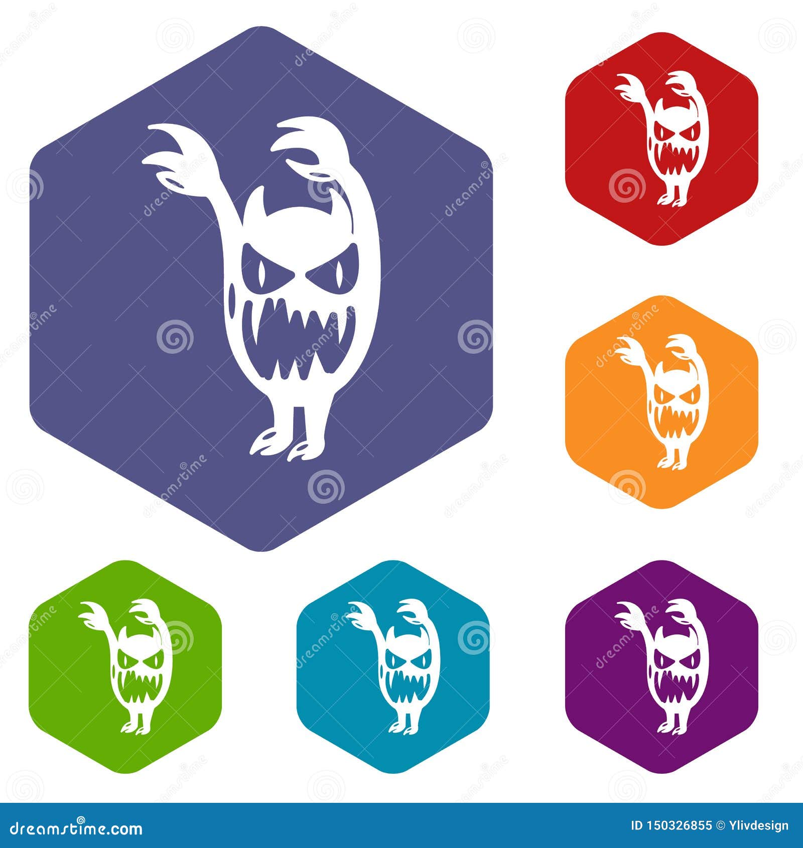Monster Icon, Simple Black Style Stock Vector - Illustration of ...