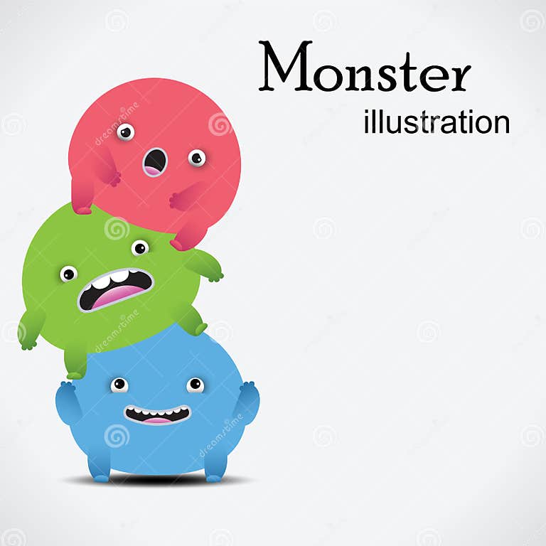 Monster illustration stock vector. Illustration of animal - 27334865