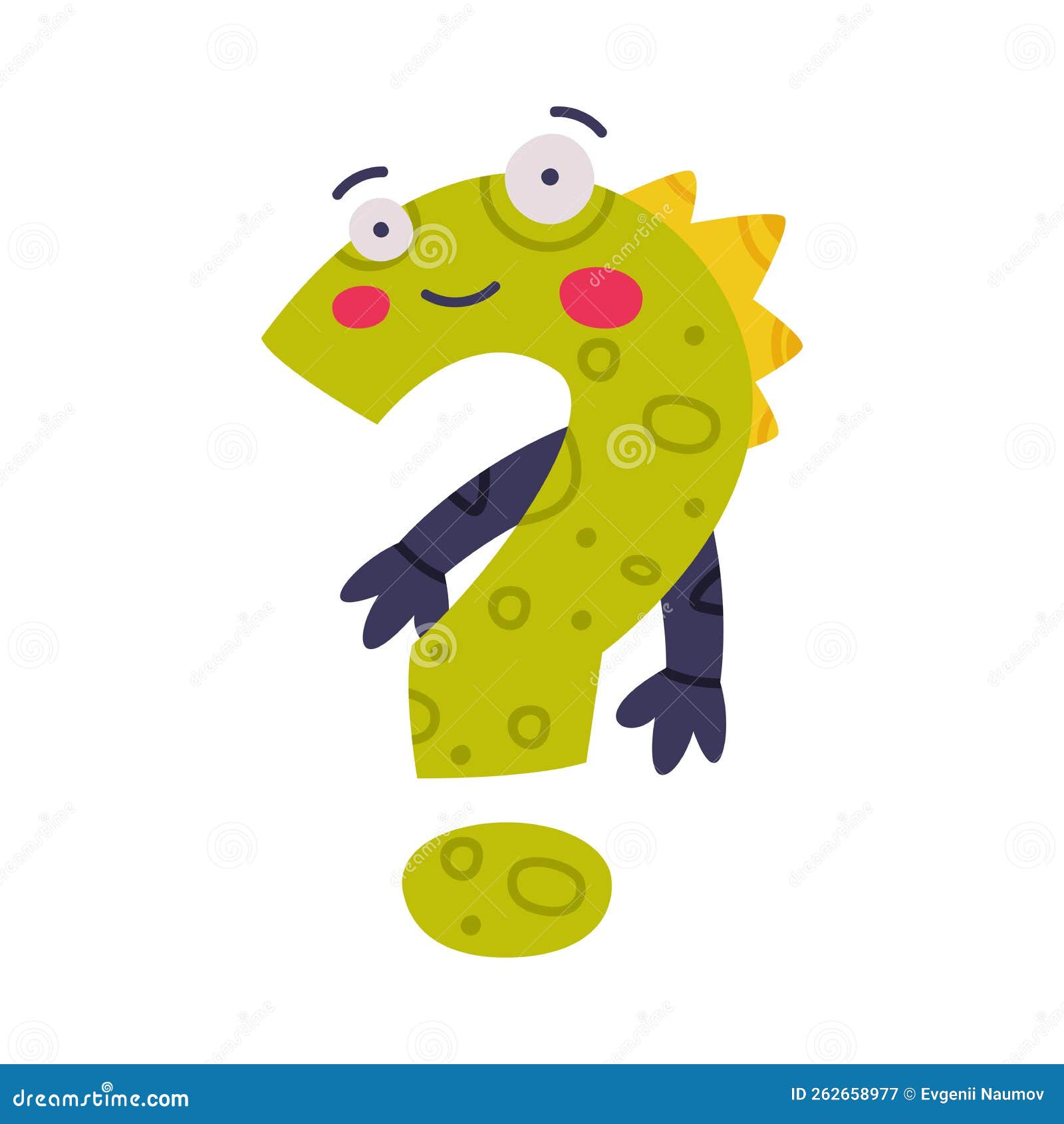 Monster Interrogation Mark with Face and Hands As Punctuation Sign ...