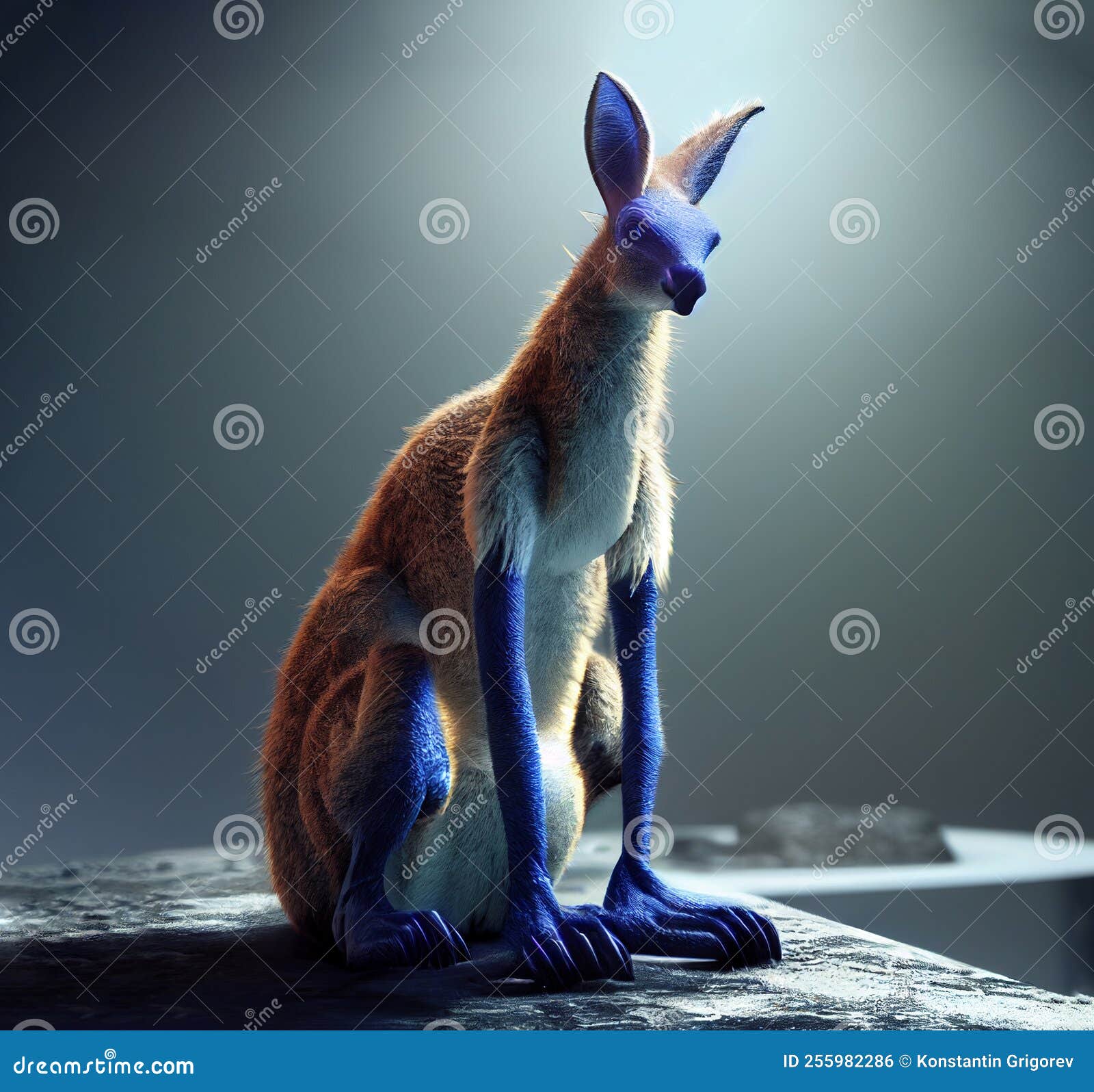 Monster Kangaroo from an Alien Planet. a Sinister-looking Predator ...