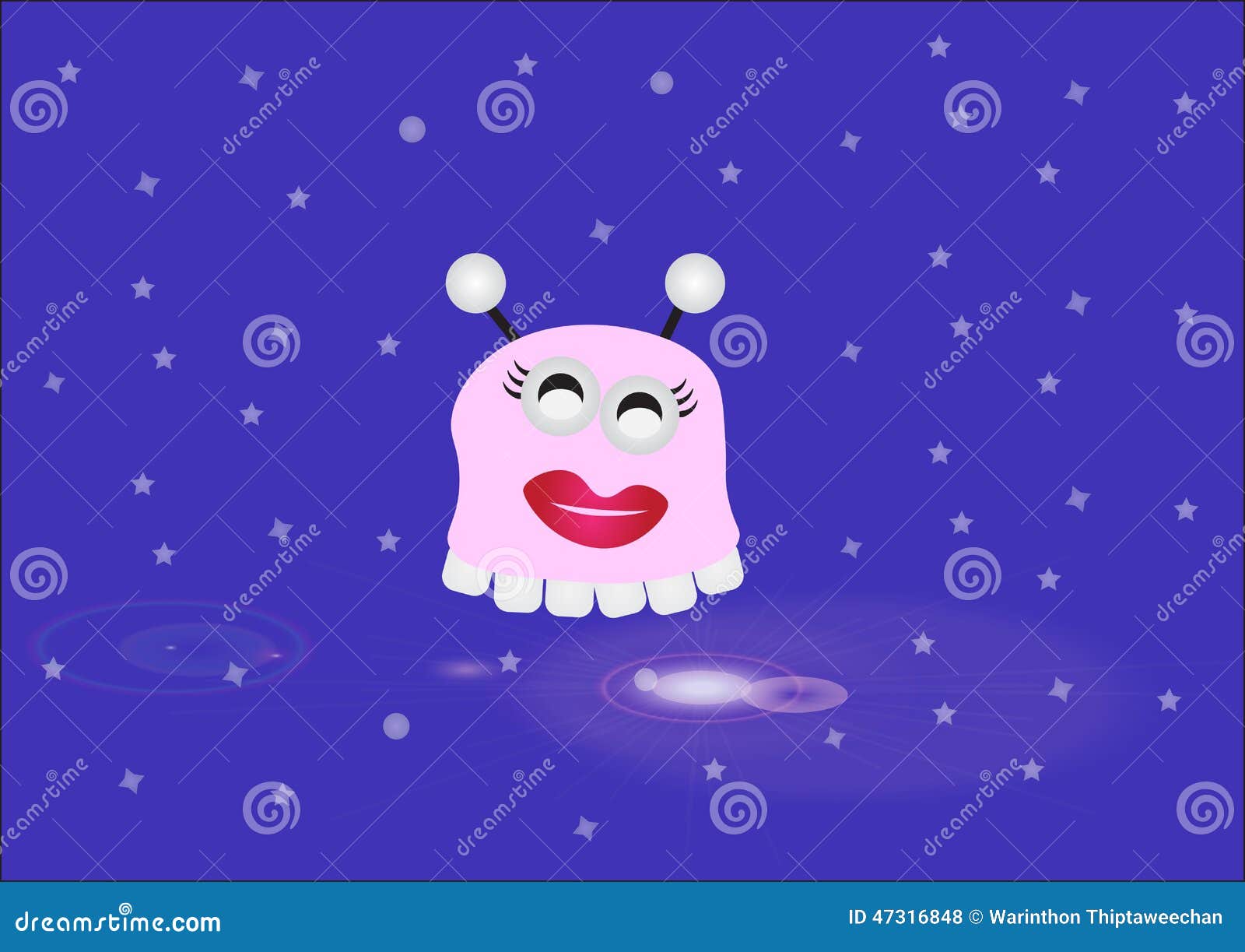 Monster lady stock vector. Illustration of graphic, icon - 47316848