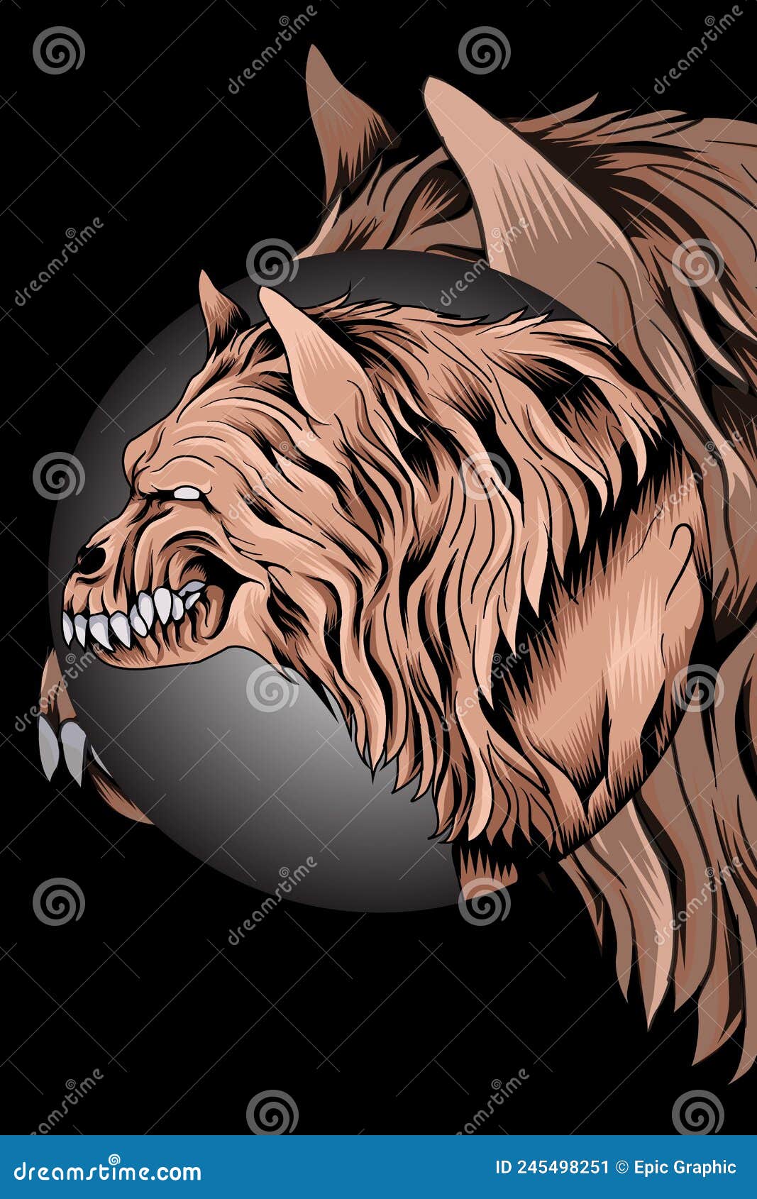 Monster Lion Butterfly Vector Illustration | CartoonDealer.com #35991250
