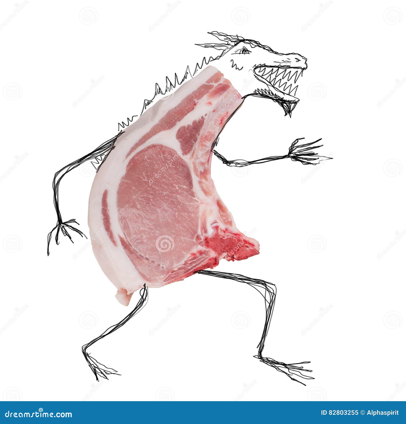 Monster meat stock image. Image of meal, meat, diseased - 82803255
