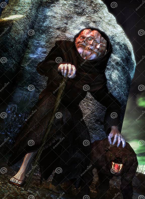 Monster monk stock illustration. Illustration of lovecraft - 10633151