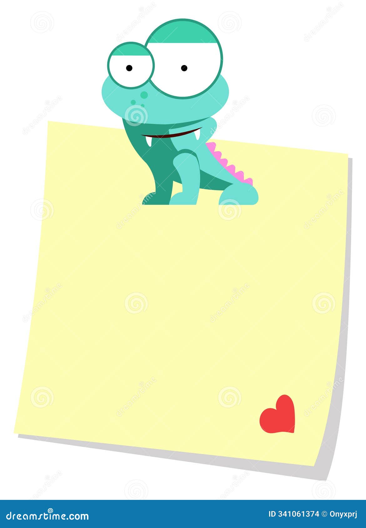 Memo Paper Cartoon Vector | CartoonDealer.com #12014751