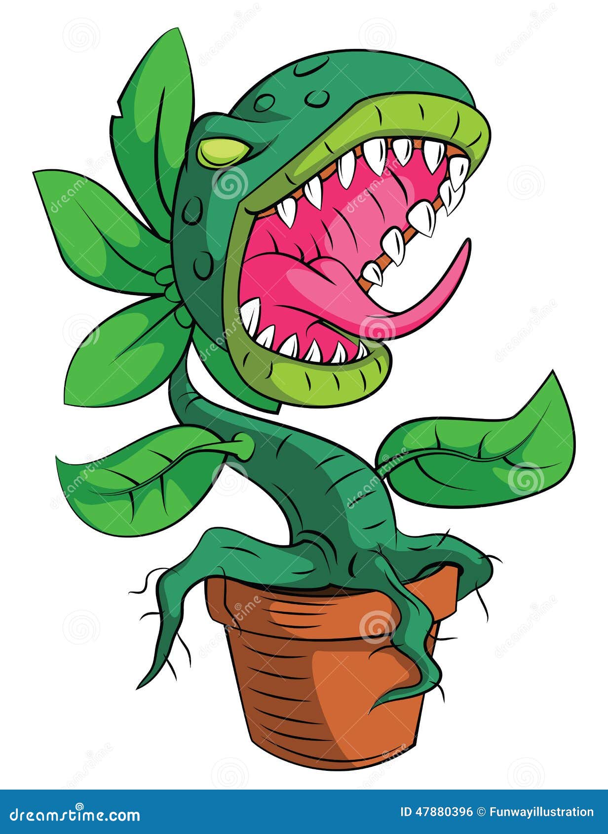 Monster Plant Illustration. Cartoon Vector | CartoonDealer.com #89972583