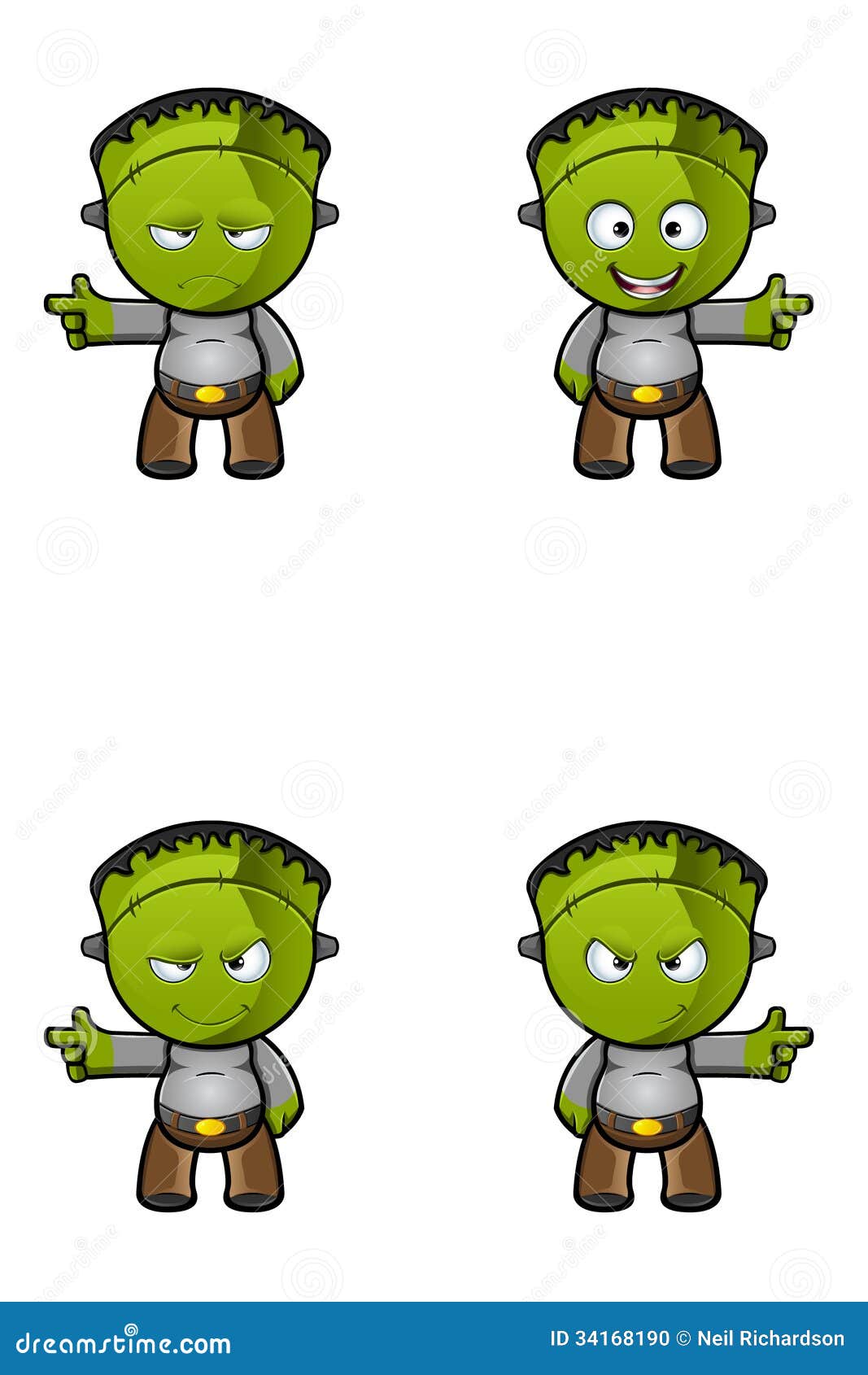 Monster - Pointing stock vector. Illustration of fear - 34168190