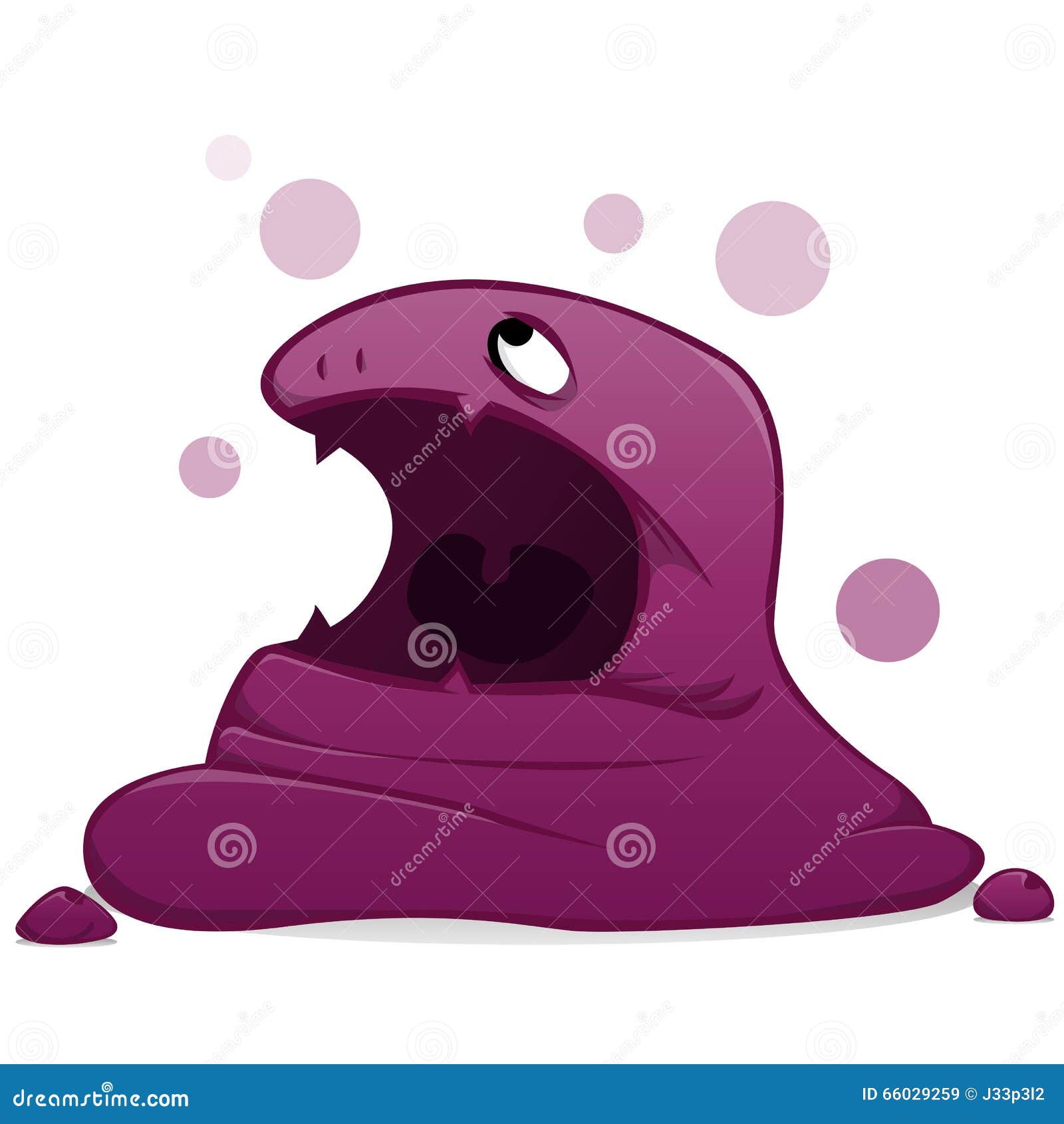 Monster purple Slime stock illustration. Illustration of isolate - 66029259