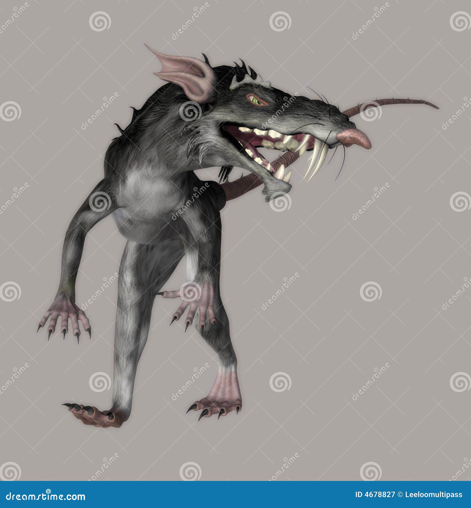 Monster Rat stock illustration. Illustration of isolated - 4678827
