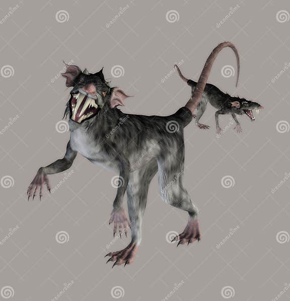Monster Rats stock illustration. Illustration of render - 4678840