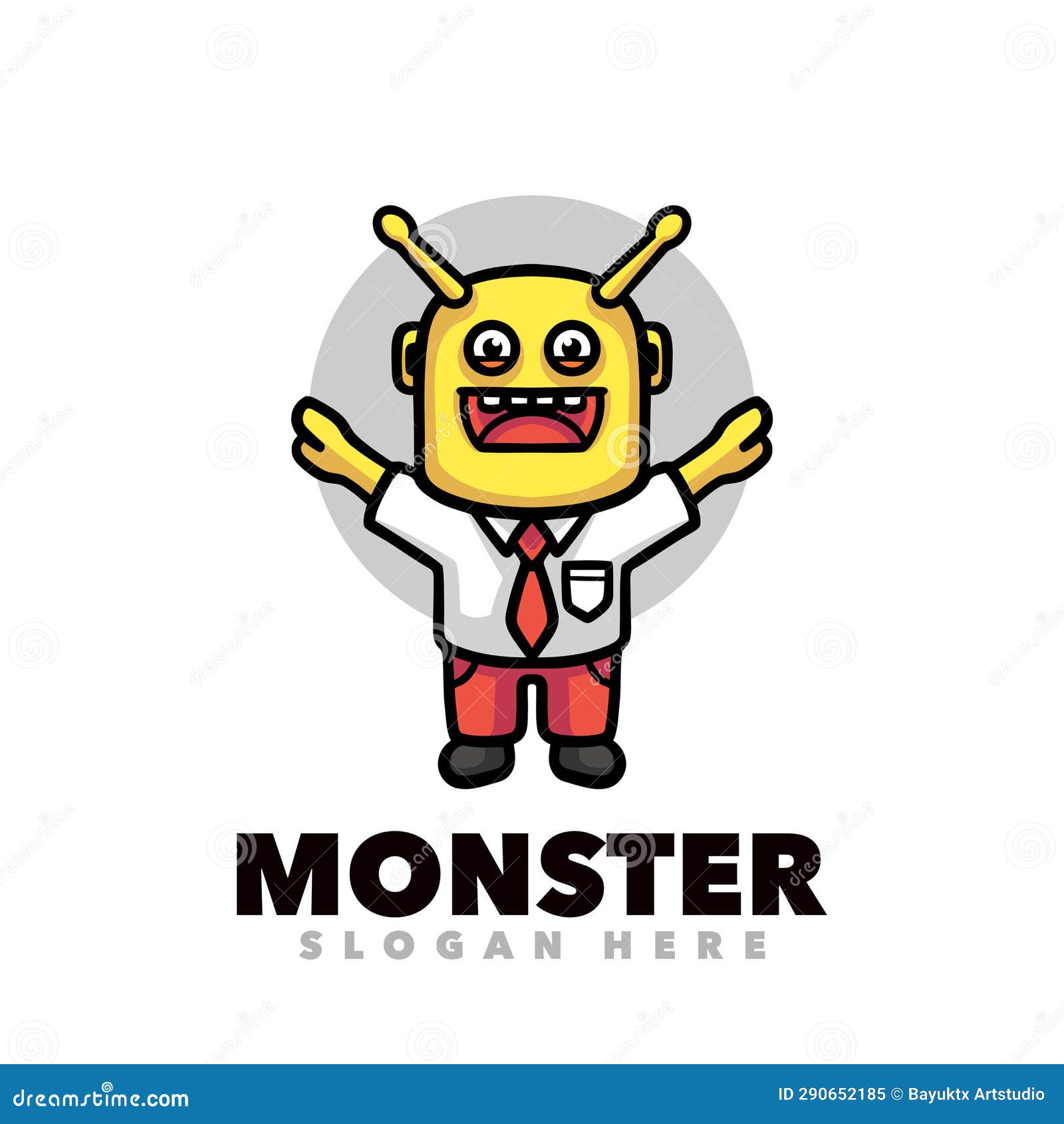 Monster school stock vector. Illustration of face, text - 290652185