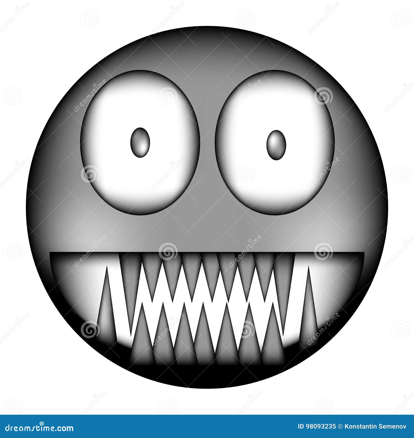 Monster sign icon. stock illustration. Illustration of background ...