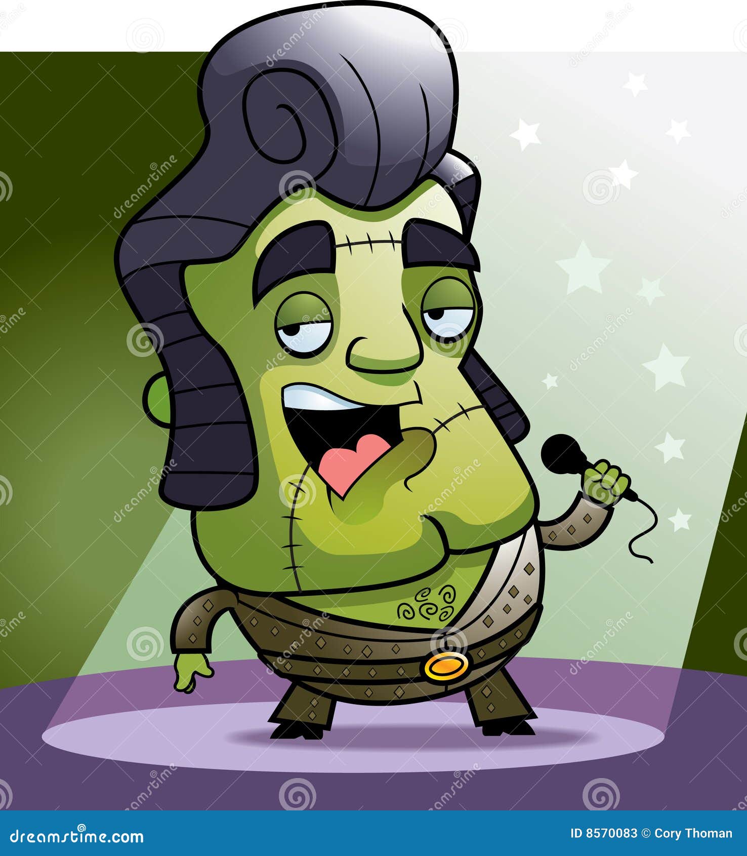 Monster Singer stock vector. Illustration of vector, rock - 8570083