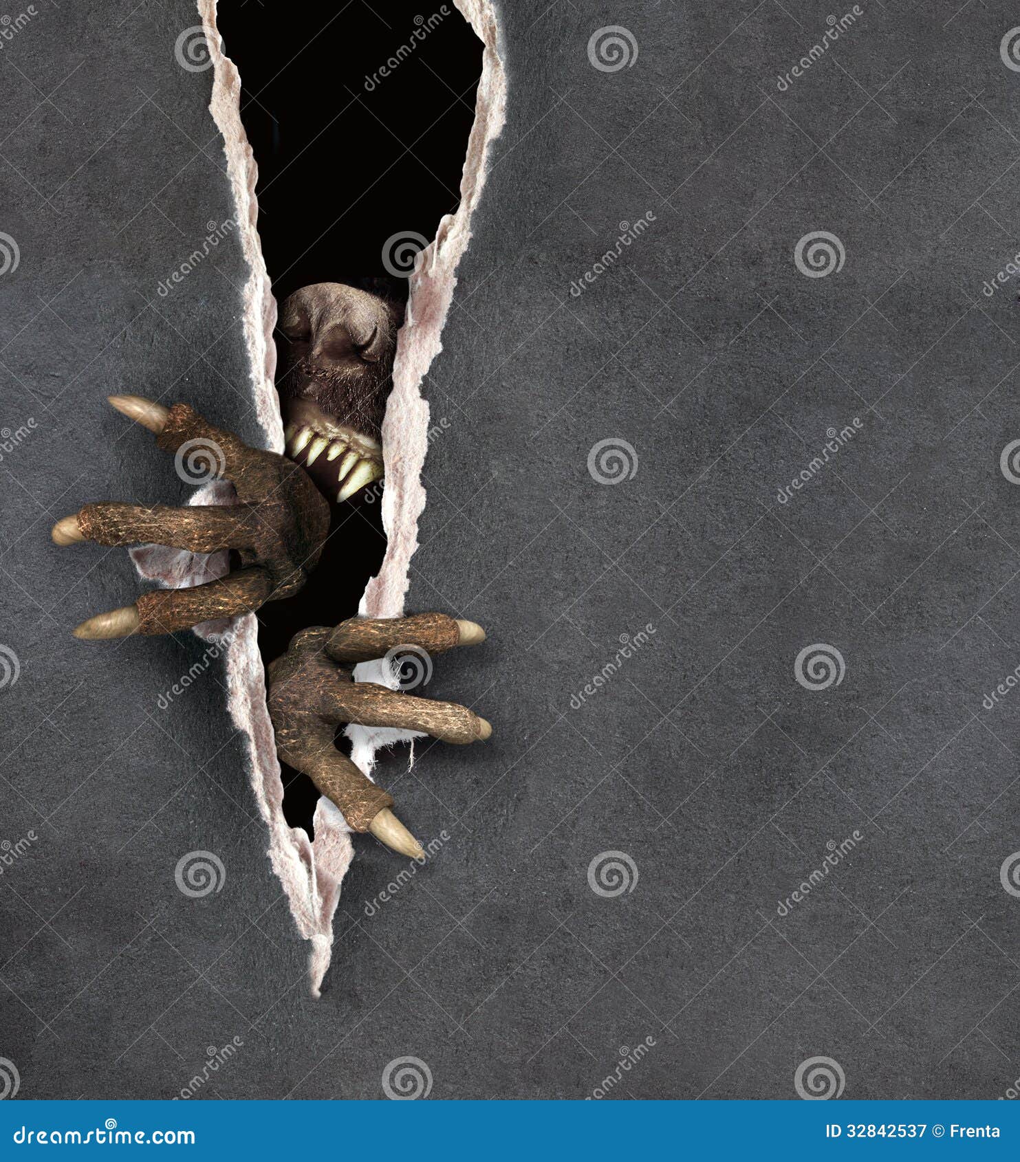 Claws Ripping Through Paper