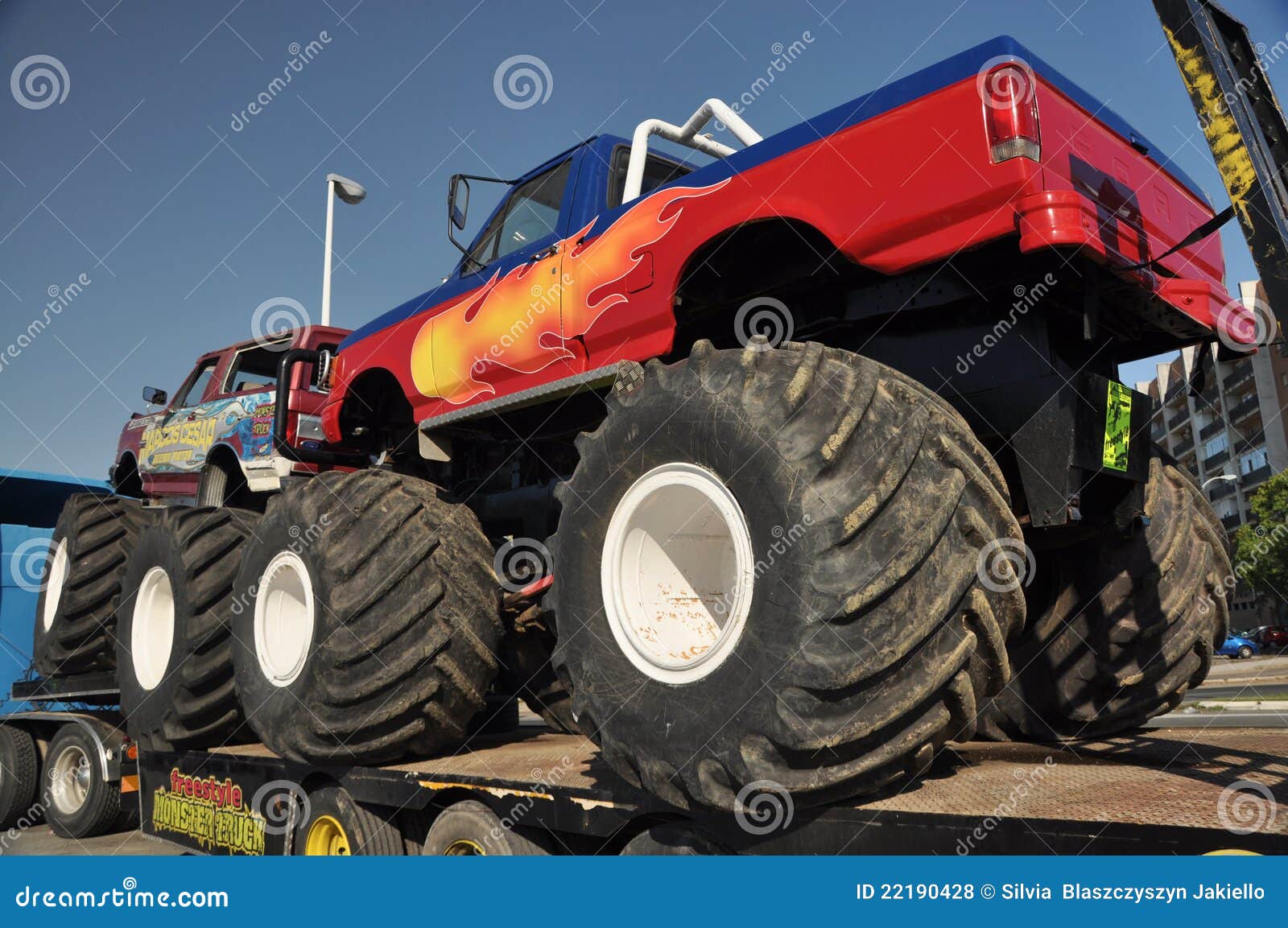 Monster truck 4x4 editorial stock photo. Image of huge - 22190428