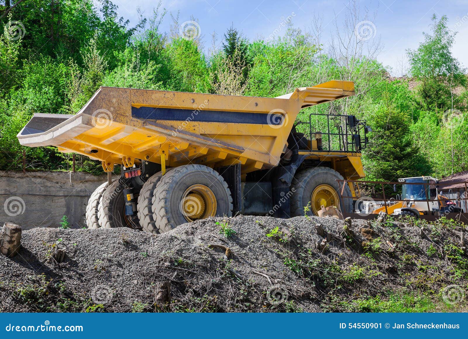 Monster truck in a mining stock image. Image of concrete - 54550901