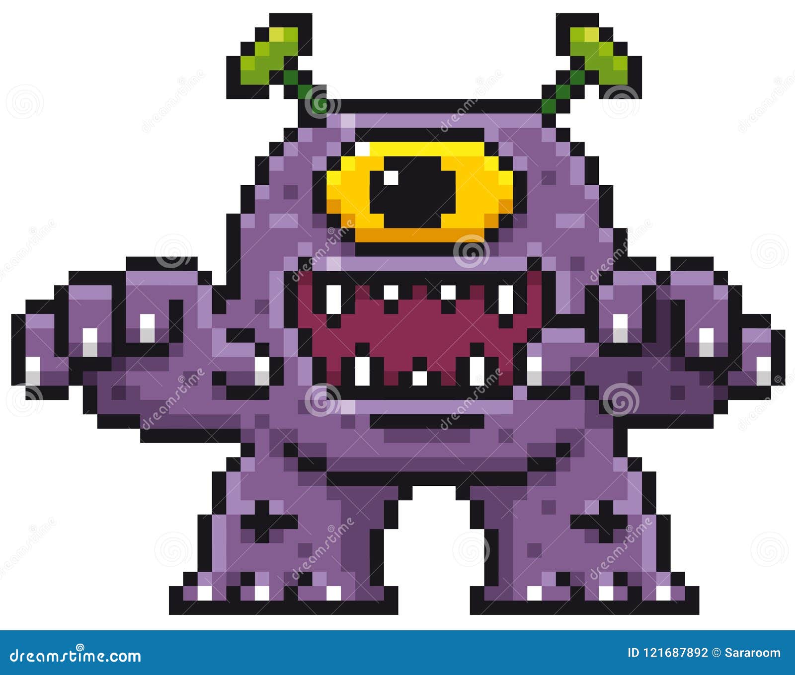 Monster stock vector. Illustration of design, isolated - 121687892