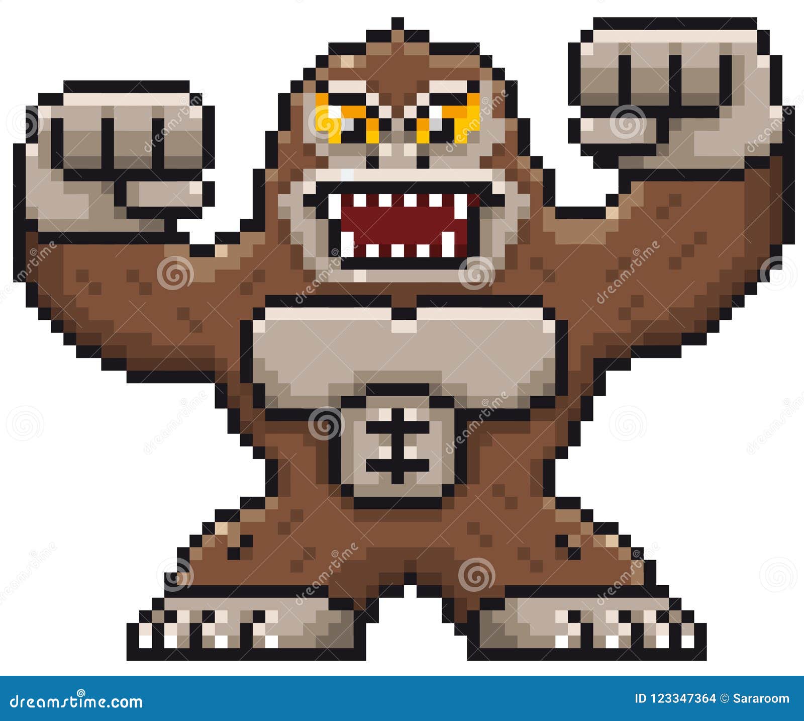 Monster stock vector. Illustration of animal, halloween - 123347364