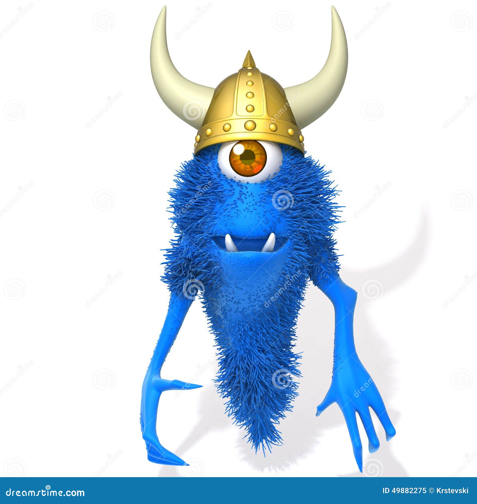 Monster Viking 3d Illustration Stock Illustration - Illustration of ...