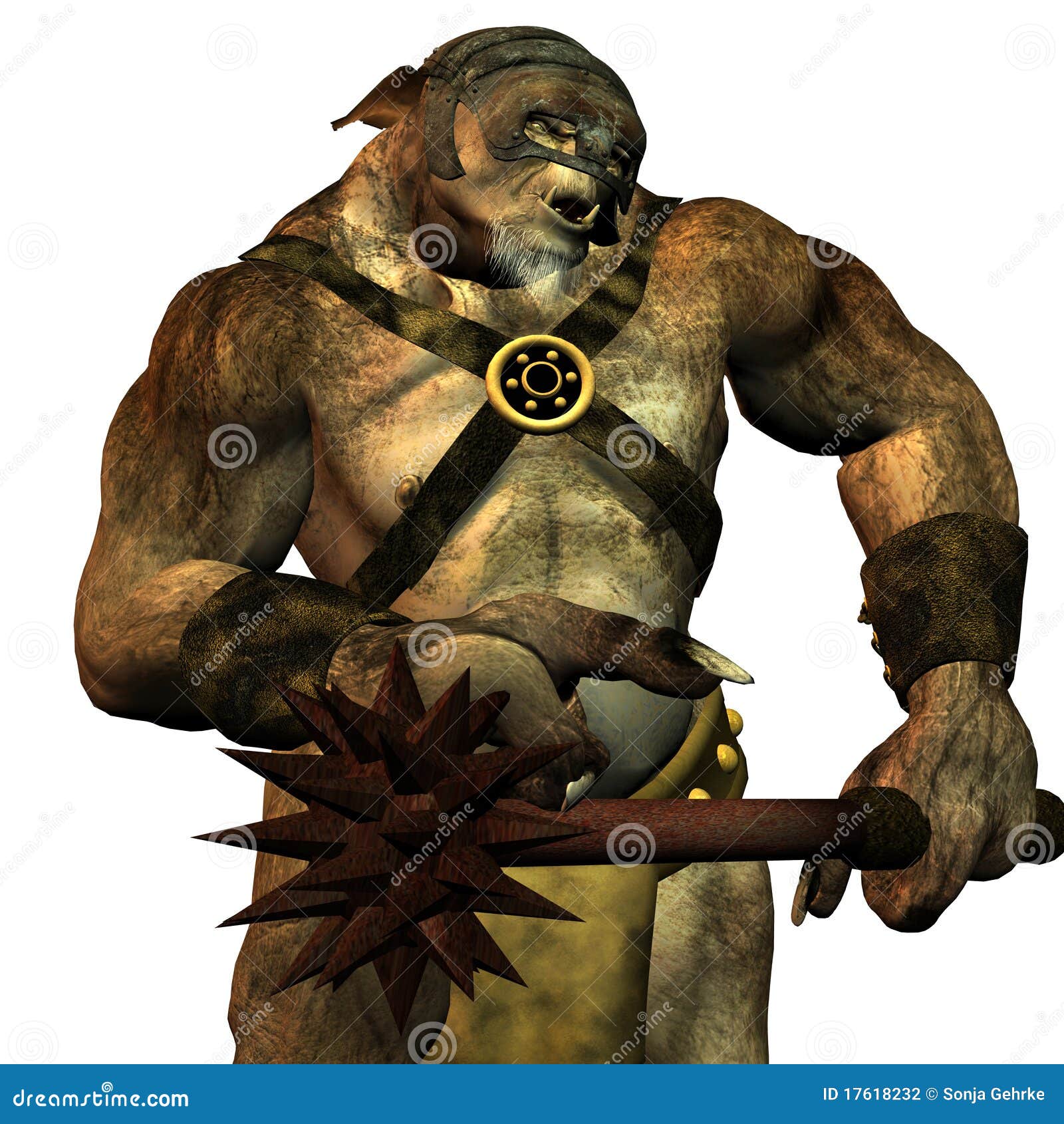 Monster Warrior stock illustration. Illustration of primeval - 17618232