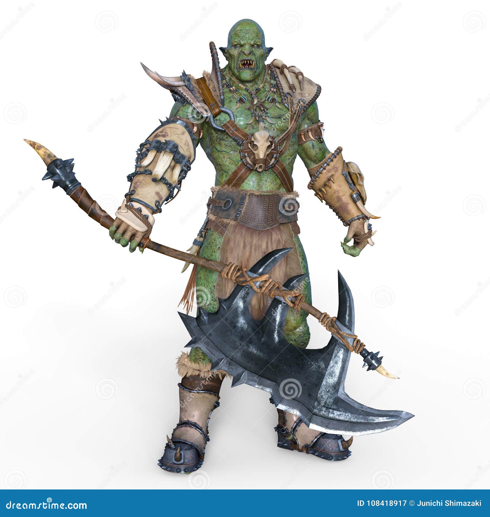 Monster warrior stock illustration. Illustration of costume - 108418917