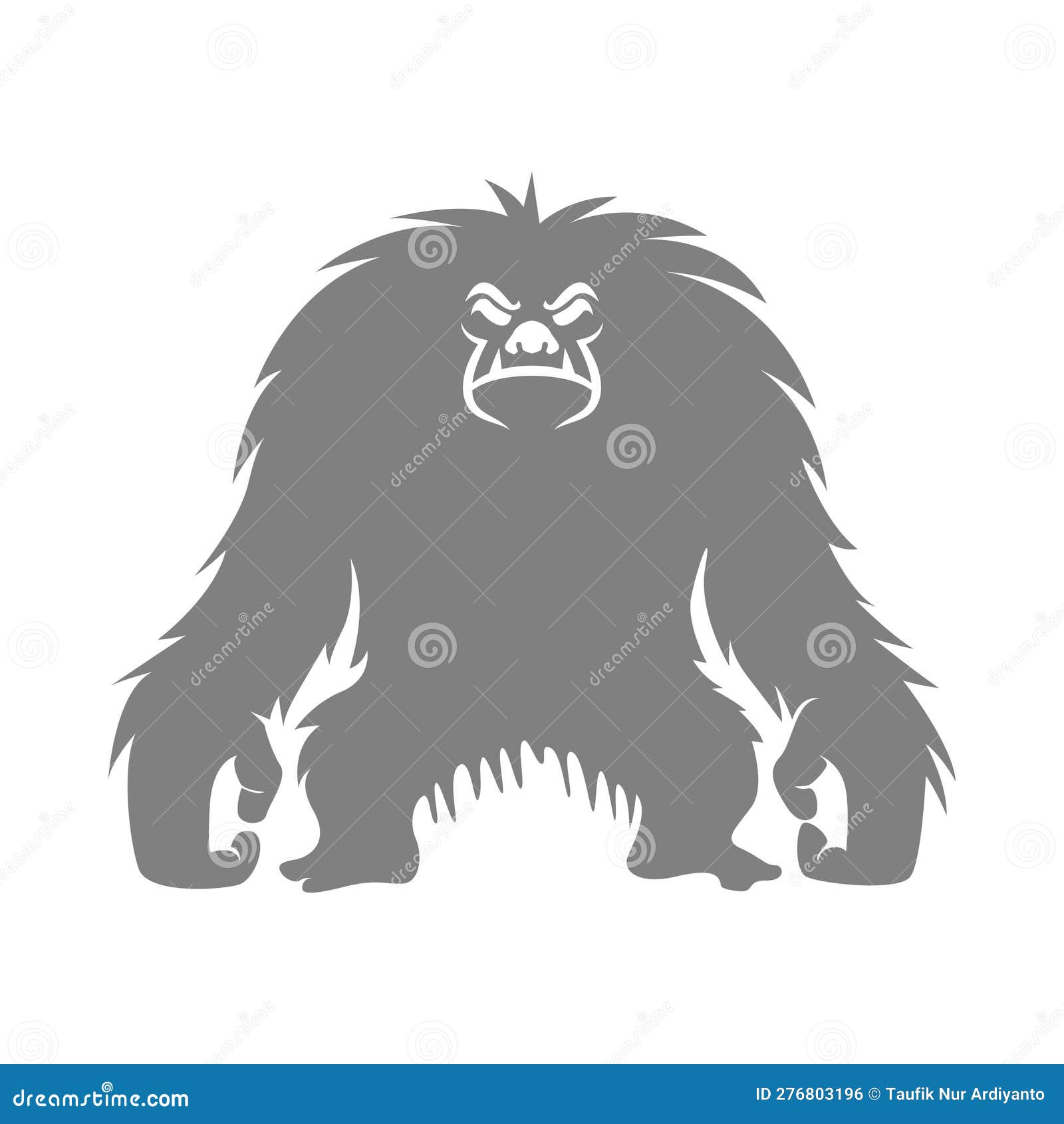 Monster Yeti Logo Icon Design Stock Vector - Illustration of creature ...