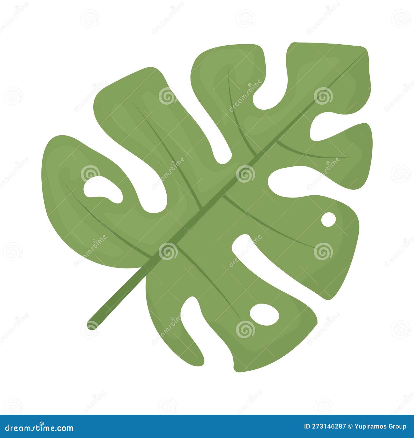 Monstera leaf icon stock vector. Illustration of decoration - 273146287